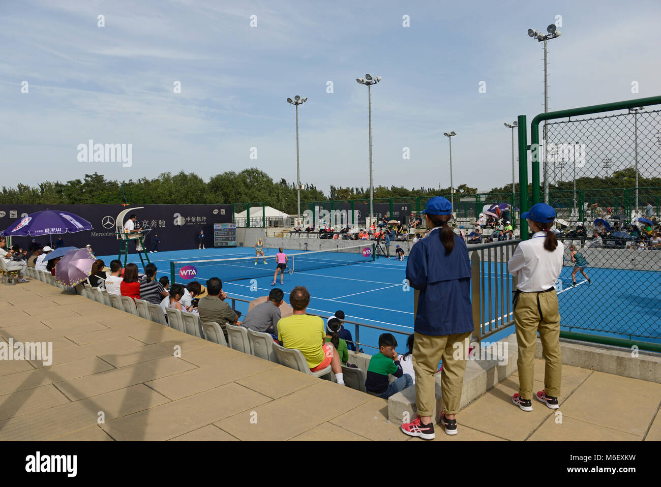 View of court 3 at the China Open tennis tournament in Beijing, October ...