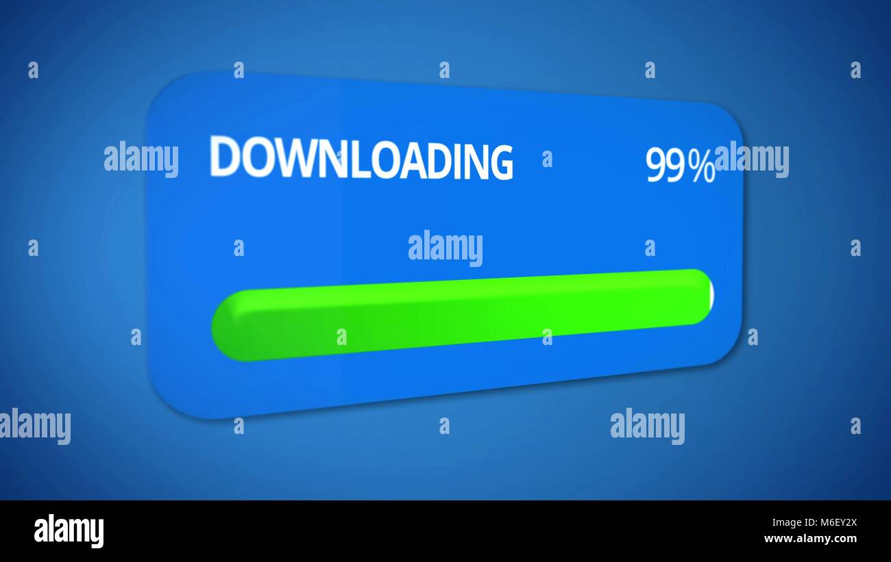 File upload is almost complete, green status bar shows the success of ...