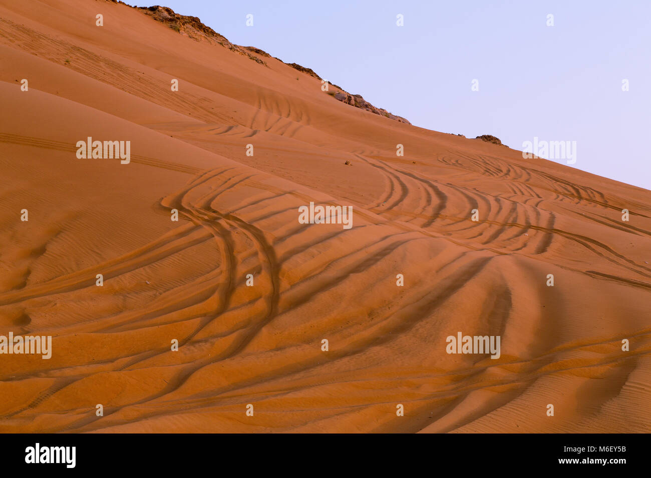The Red sand of the Pink Rock Desert, Sharjah, Dubai, UAE Stock Photo ...