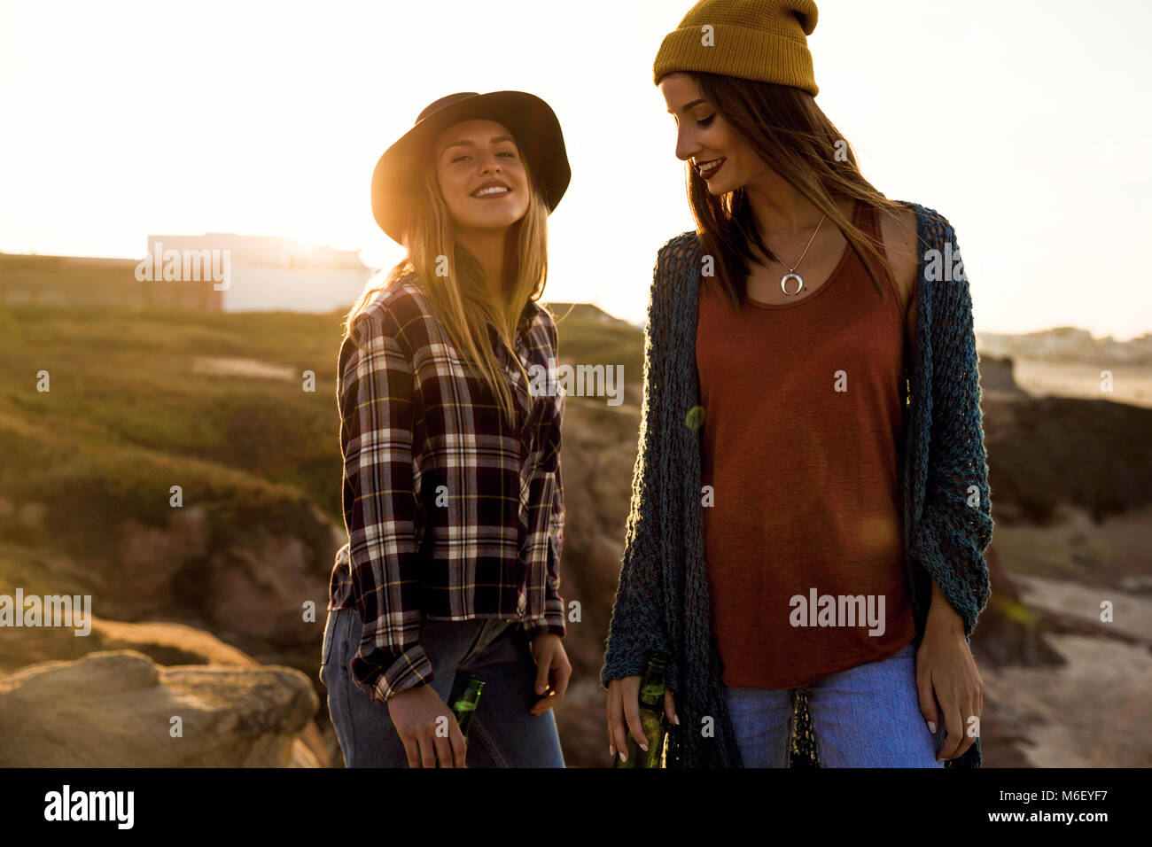 Beautiful friends outdoor having fun hi-res stock photography and ...