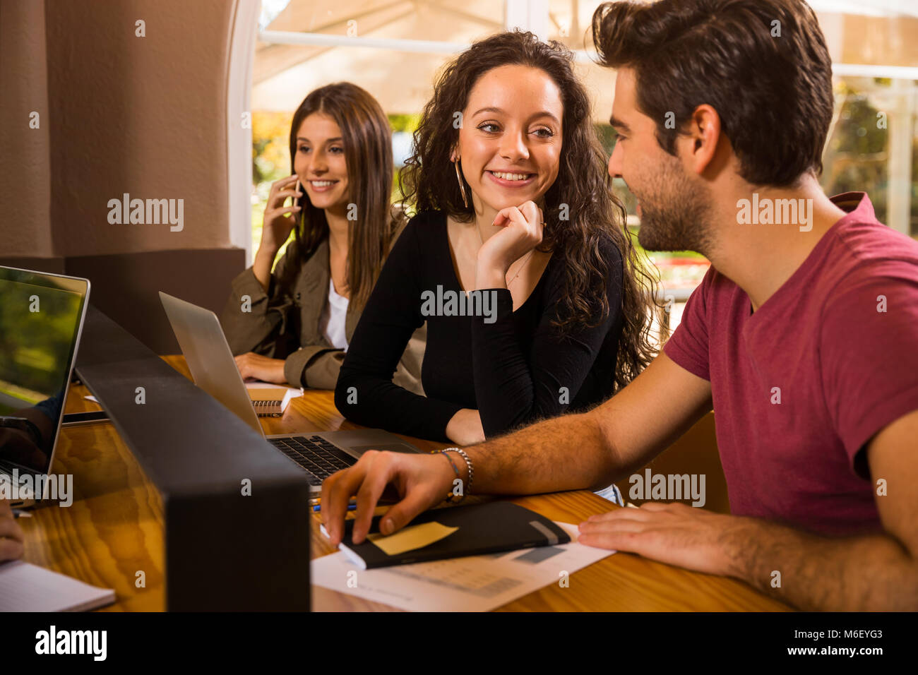 Students getting ready for final exams Stock Photo - Alamy