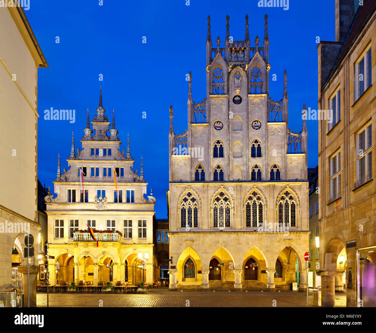 Historical town hall muenster germany hi-res stock photography and ...