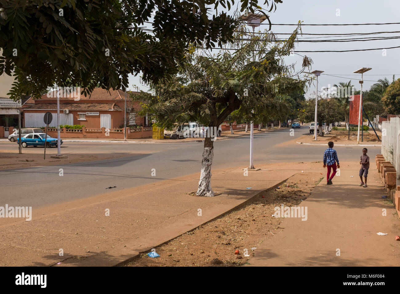 Bissau, Republic of Guinea-Bissau - January 28, 2018: Street scene in ...