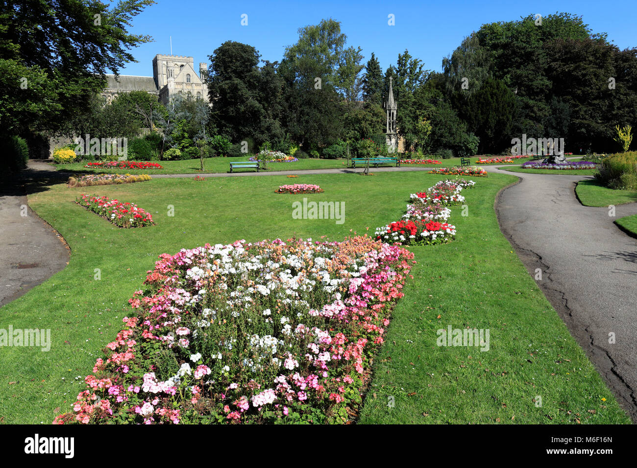 View over Bishops Gardens to the South Elevation of Peterborough City ...