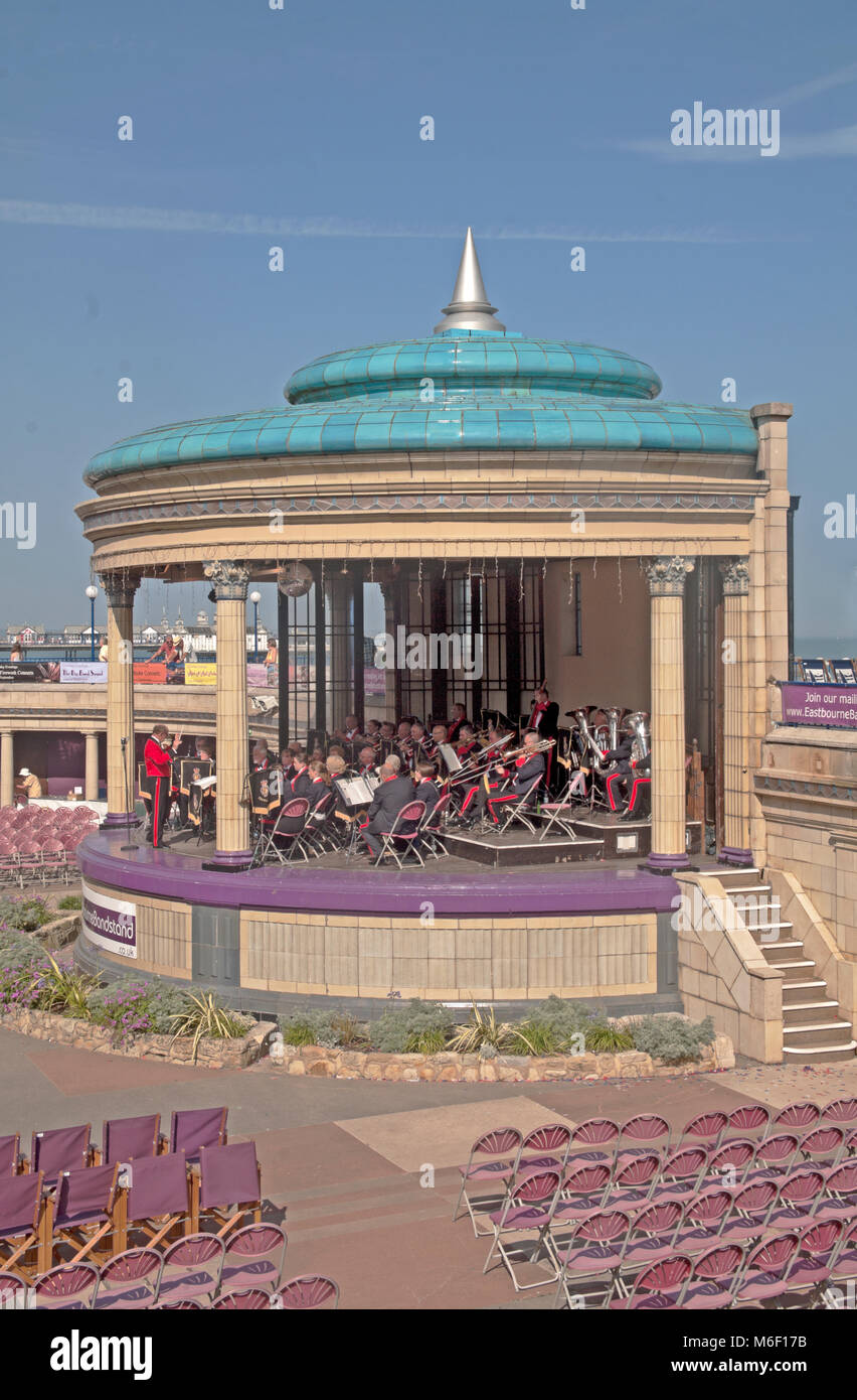 Eastbourne, Band Stand Front, Sussex, England Stock Photo - Alamy