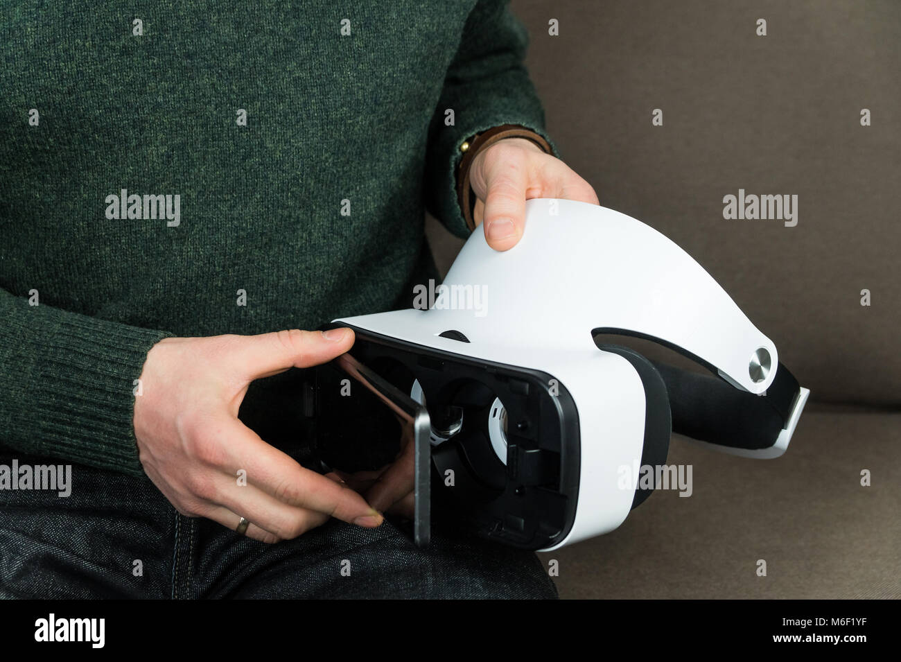 Technology hands hi-res stock photography and images - Alamy