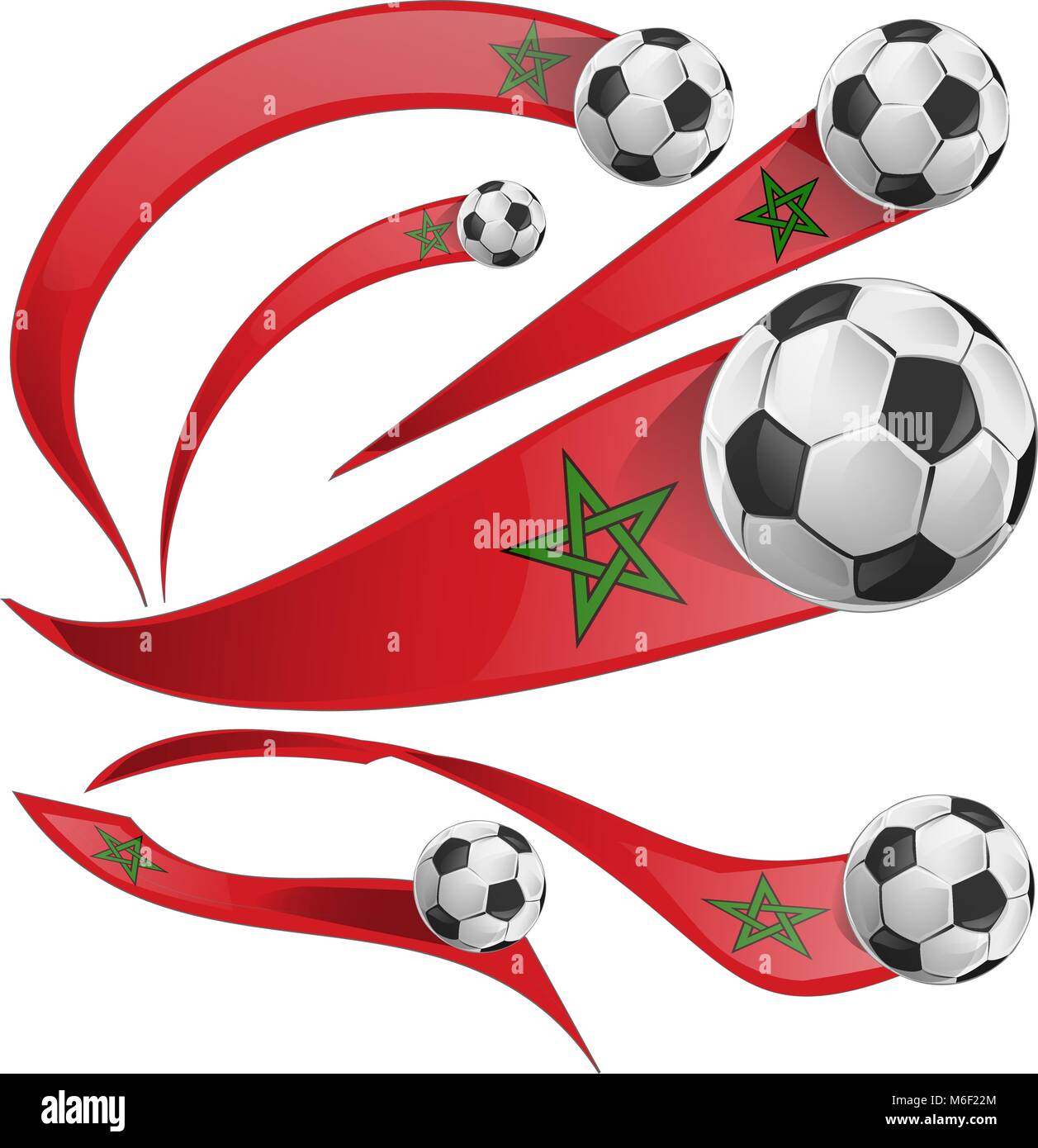 Soccer ball flag on Stock Vector Images - Alamy