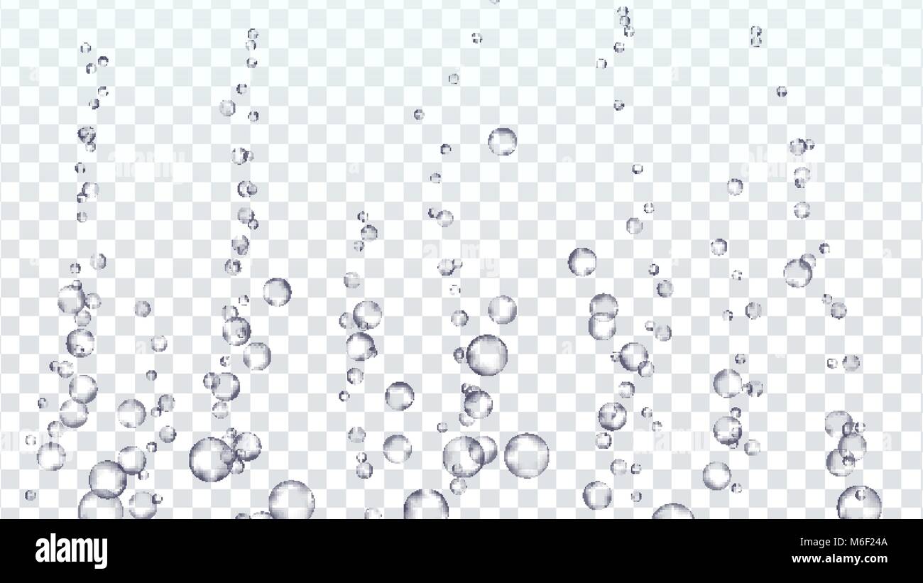Bubbles Transparent Vector. Underwater. Water Drops, Bubbles Texture ...