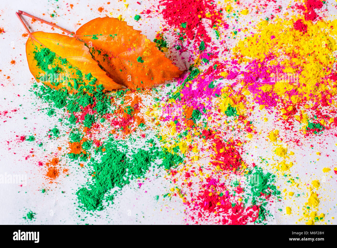 Holi powder used to celebrate festivals of colour in Hinduism and ...