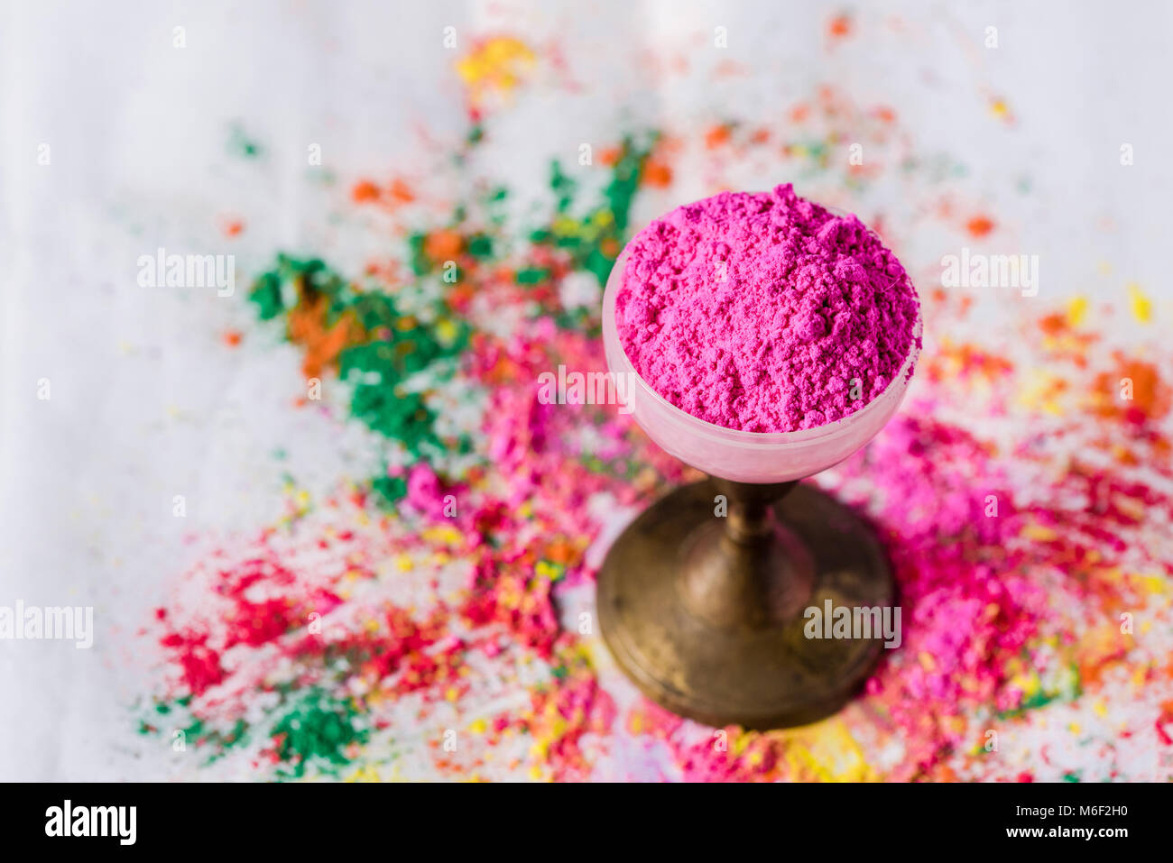 Holi powder used to celebrate festivals of colour in Hinduism and ...