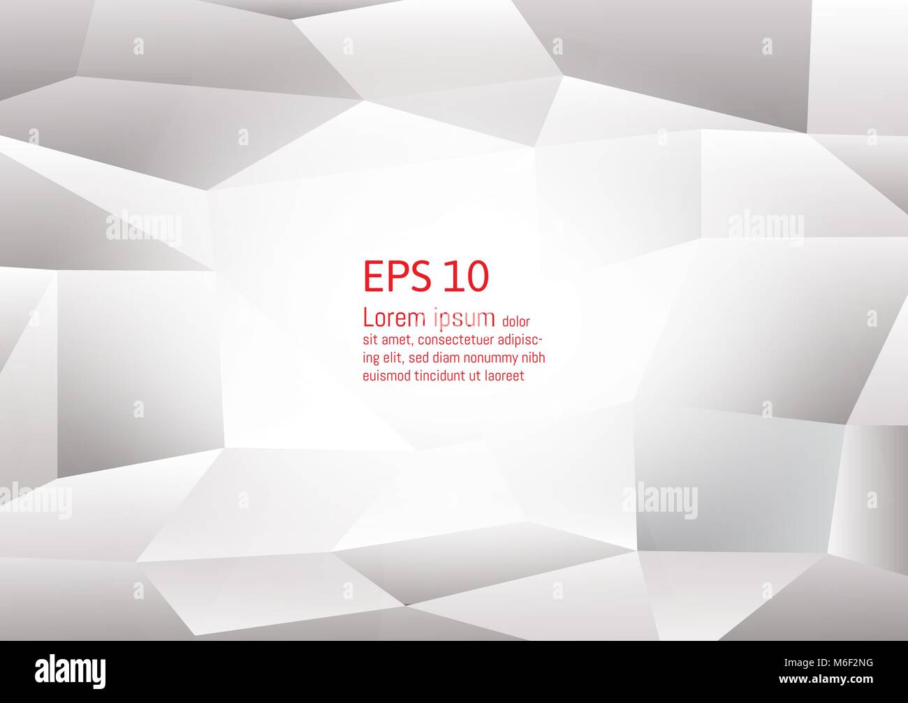 Abstract gray and white color polygon background, Vector illustration ...