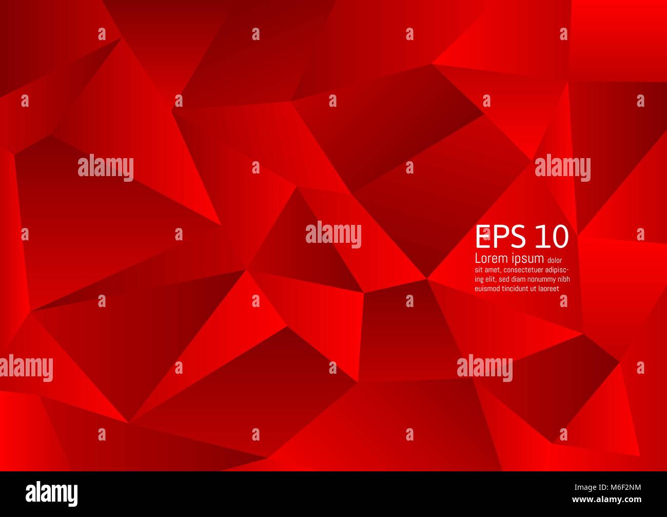 Red Color Polygon Abstract Background Modern Design Vector