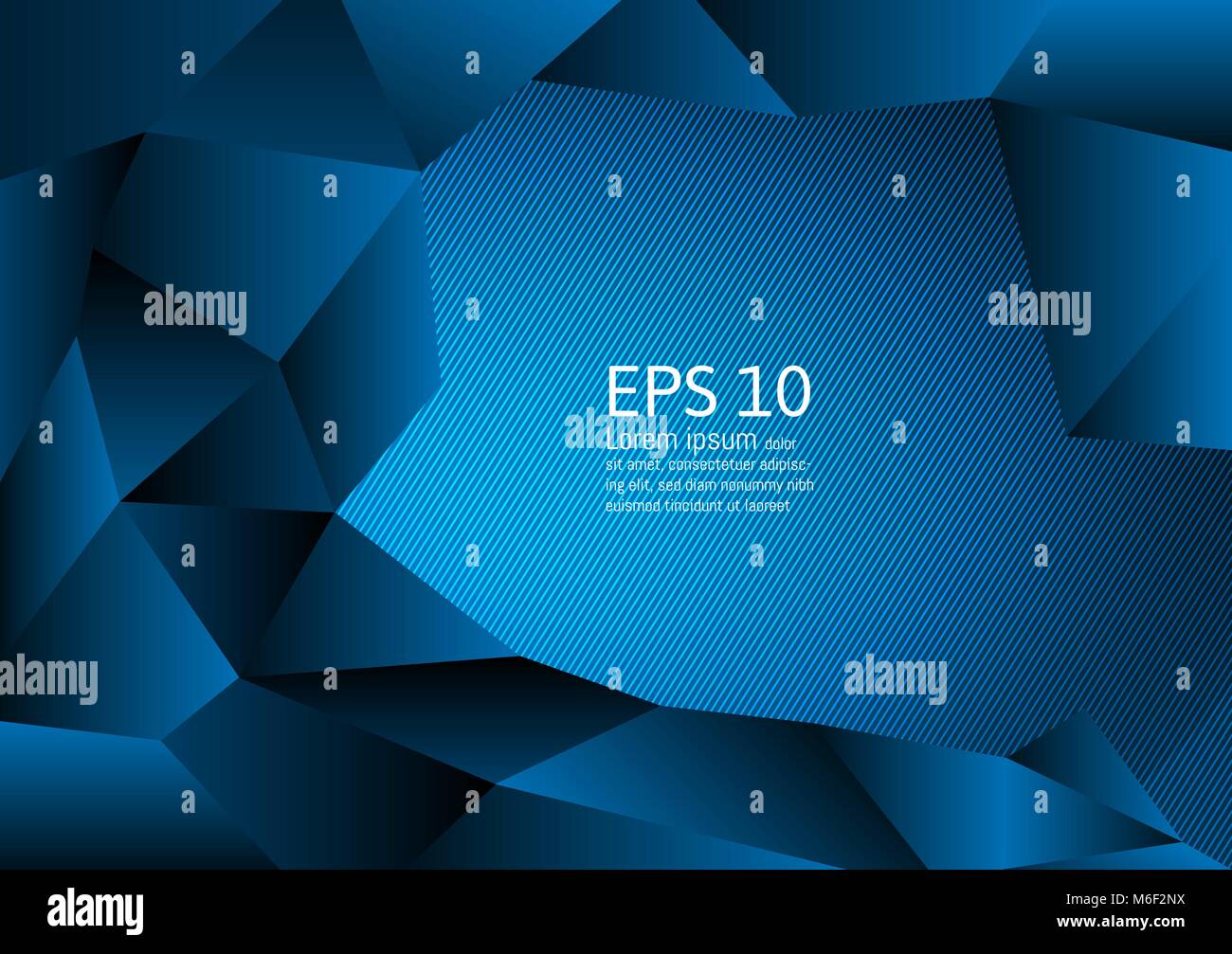 Blue color polygon abstract background modern design, Vector ...