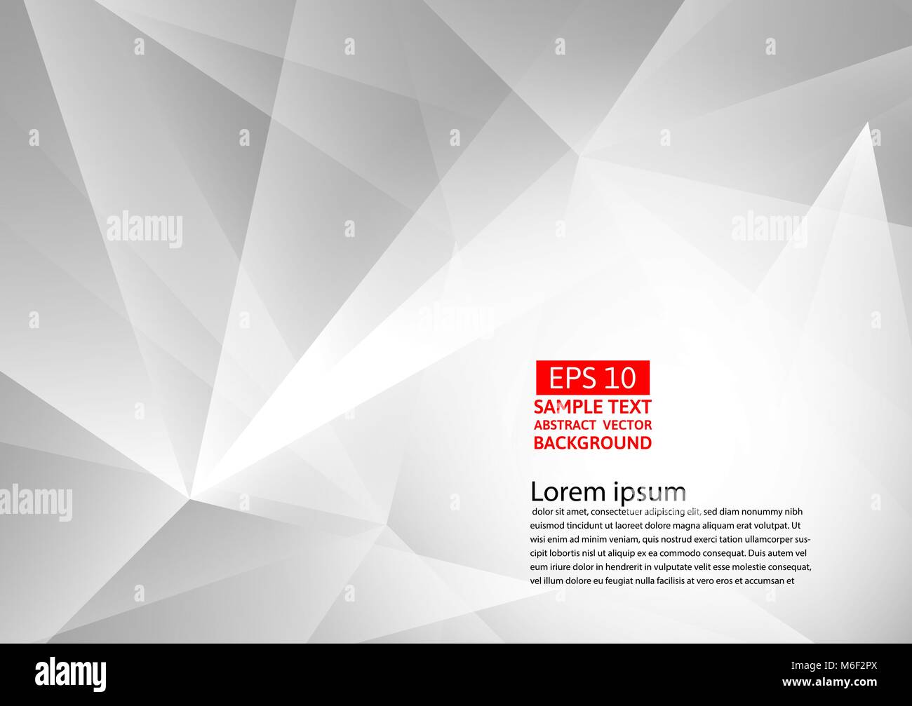 Abstract gray and white geometric background, Vector illustration with ...