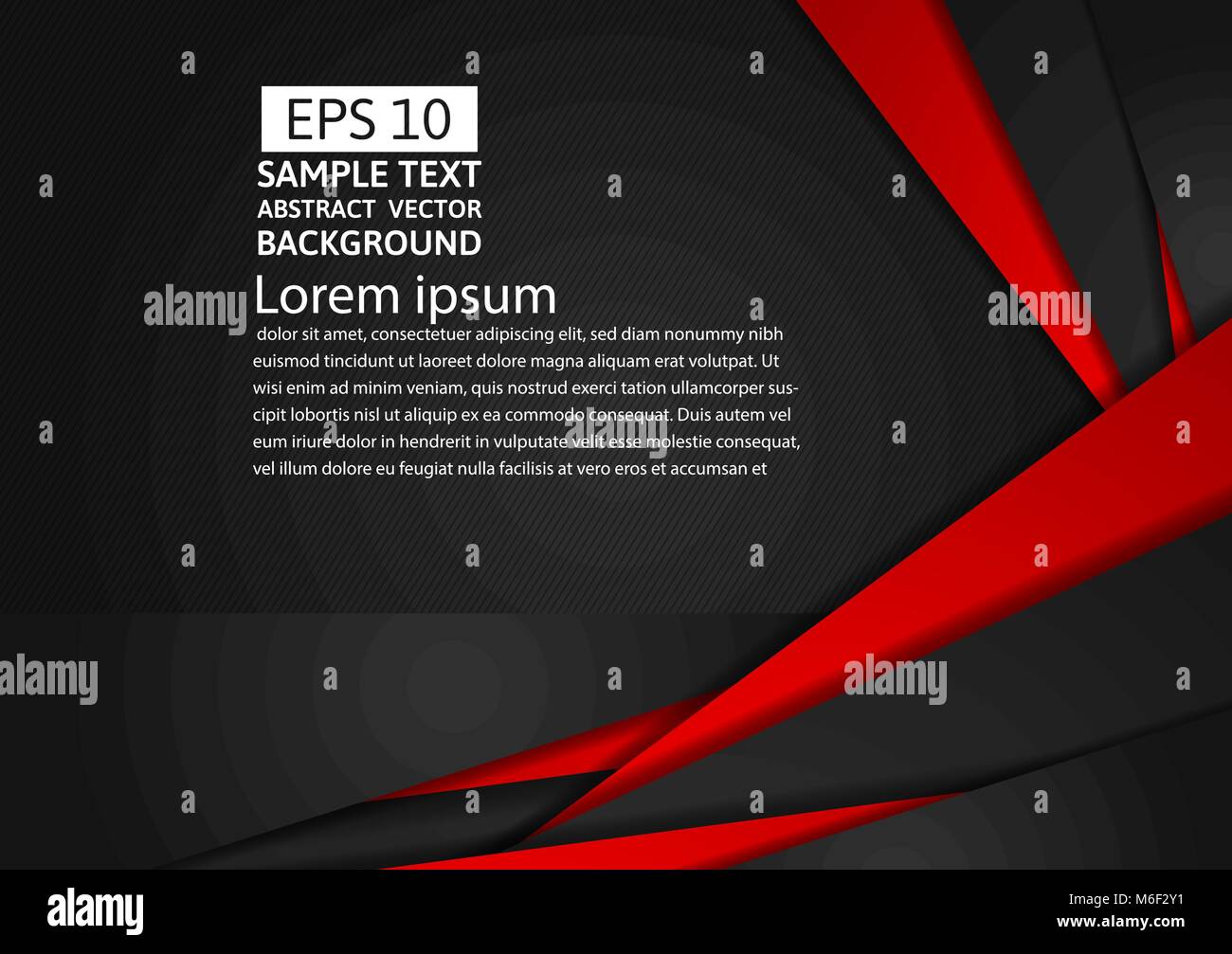 Red and black geometric abstract on background with copy space, Vector ...