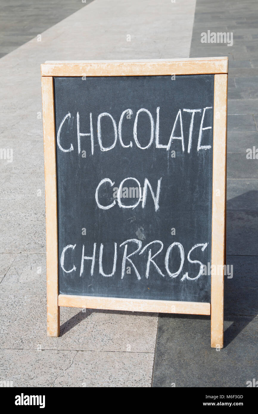 Churros sign hi-res stock photography and images - Alamy