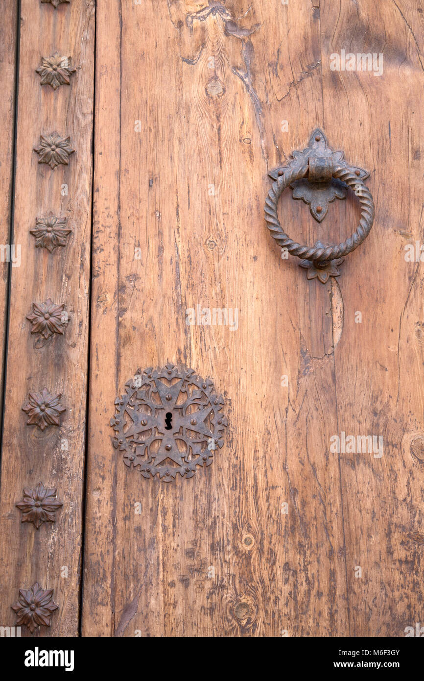 Church Door Lock, Pollenca, Majorca, Spain Stock Photo - Alamy