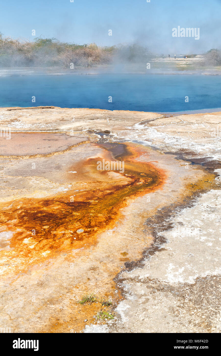 in danakil ethiopia africa the volcanic depression of dallol and pole ...