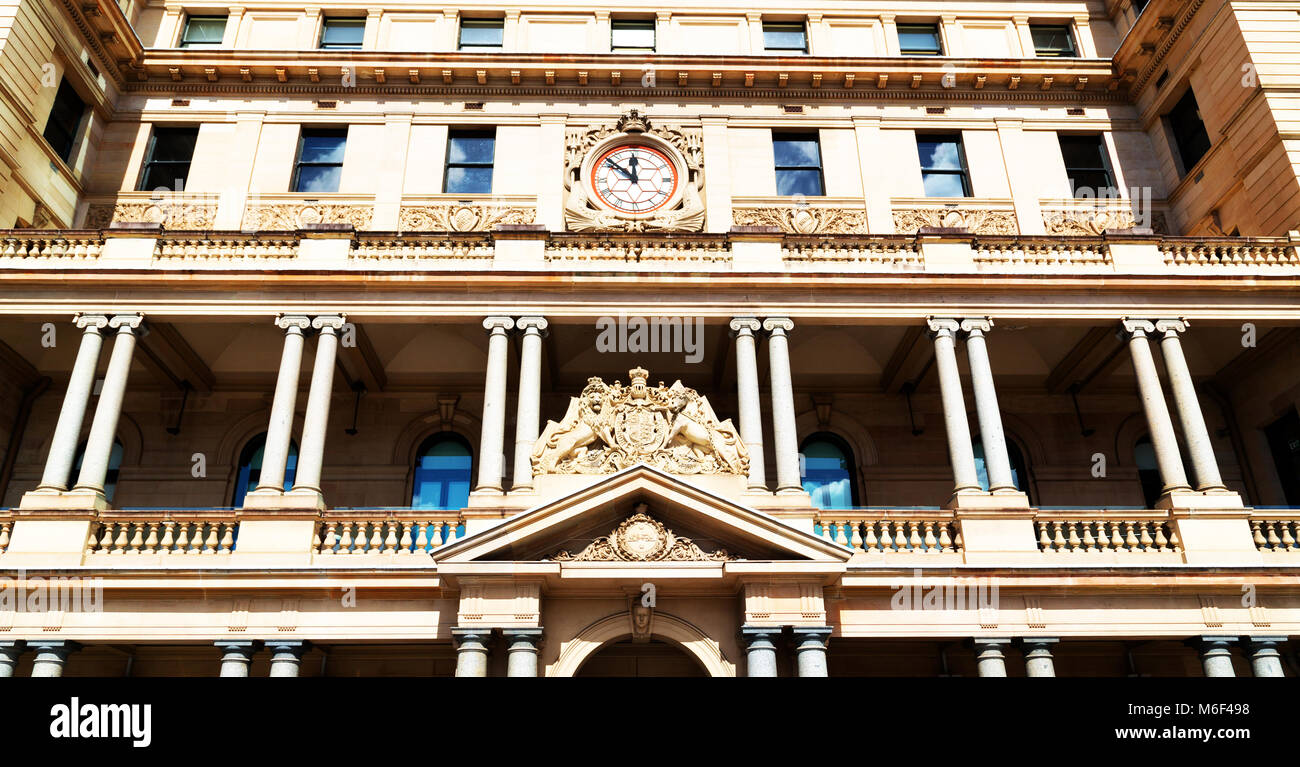 in australia sydney the antique clock tower Stock Photo - Alamy