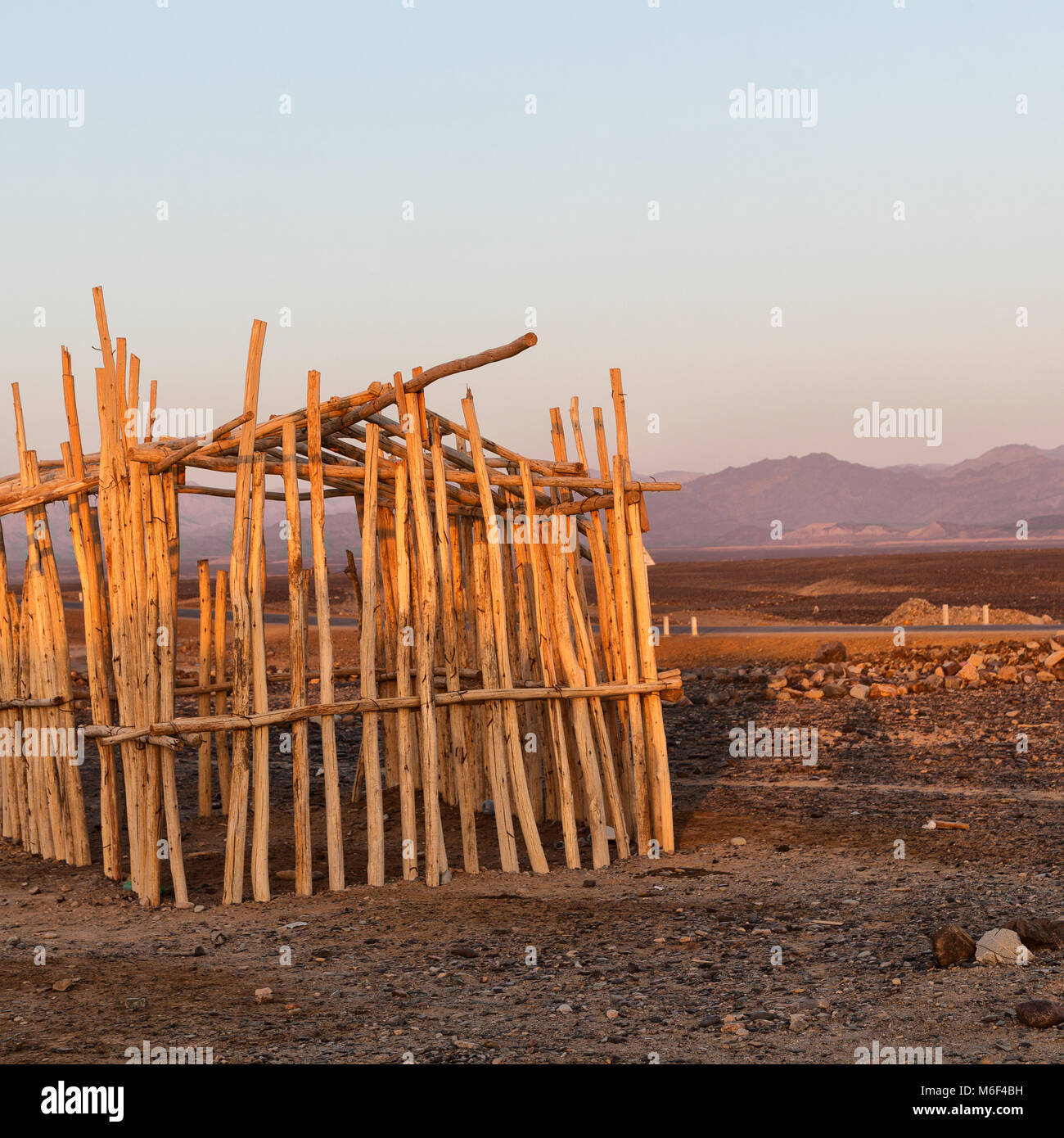 in ethiopia africa the poor house of people in the desert of stone ...