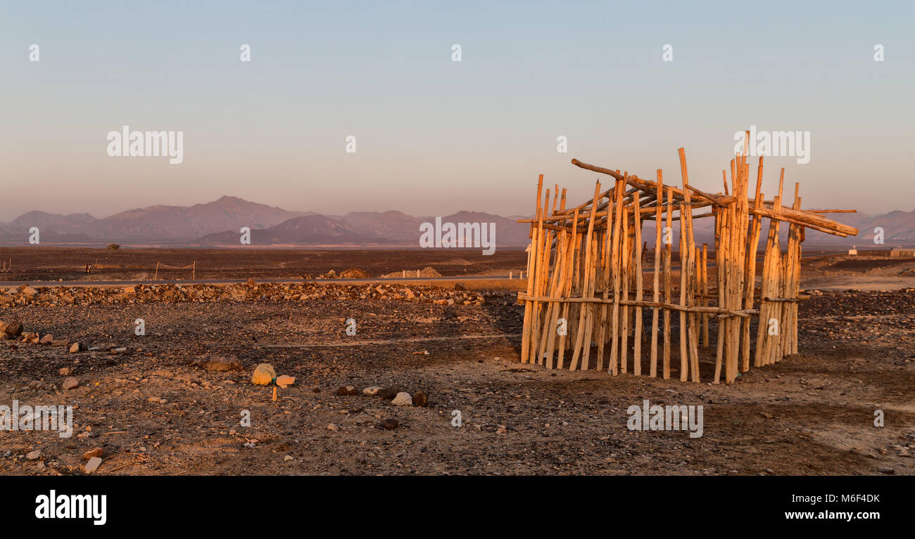 in ethiopia africa the poor house of people in the desert of stone ...
