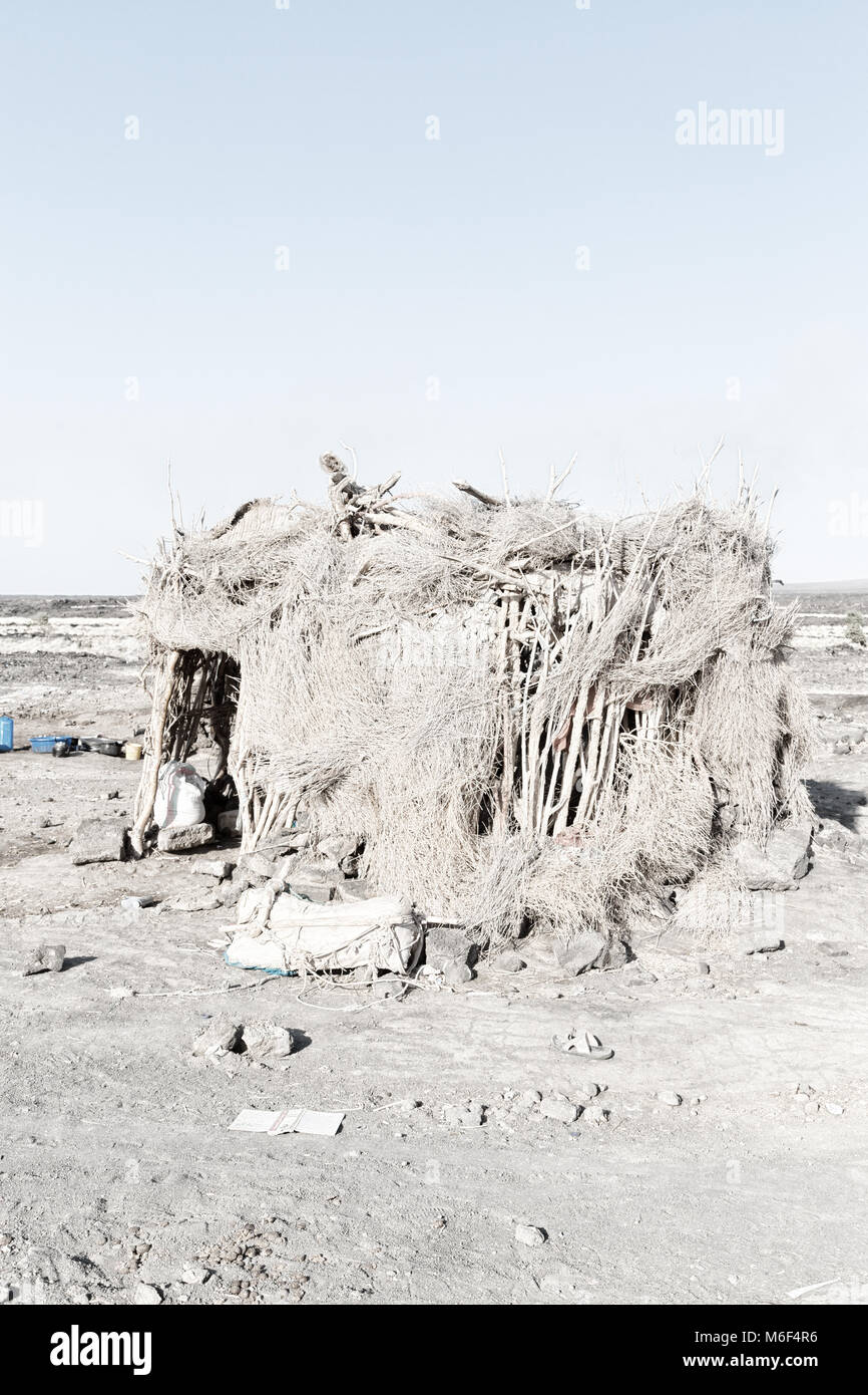 in ethiopia africa the poor house of people in the desert of stone ...