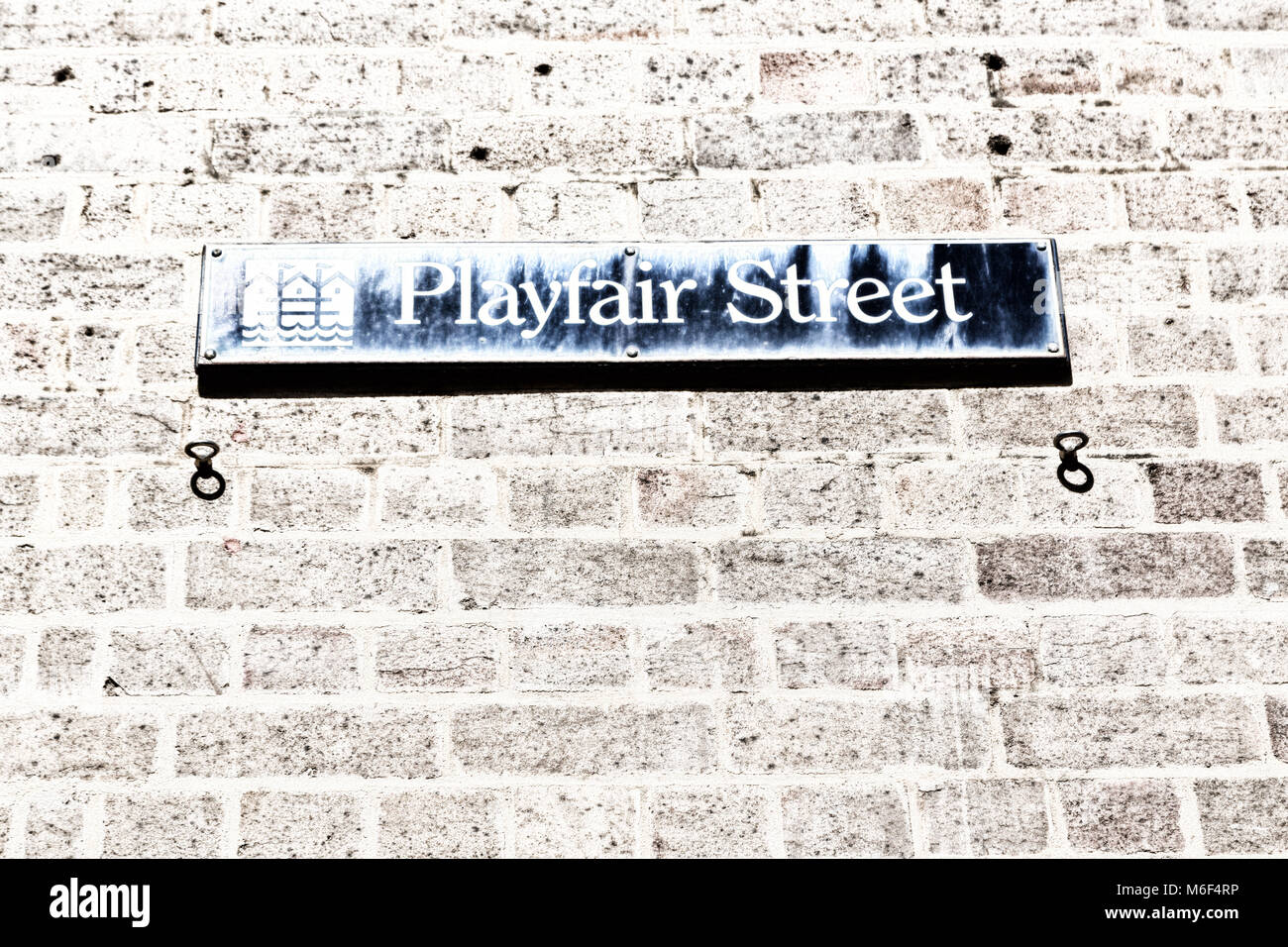 in australia sidney the sign of playfair street in the wall Stock Photo ...