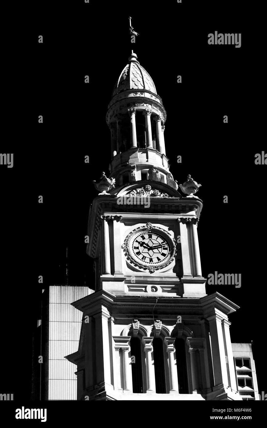 in australia sydney the antique clock tower Stock Photo - Alamy