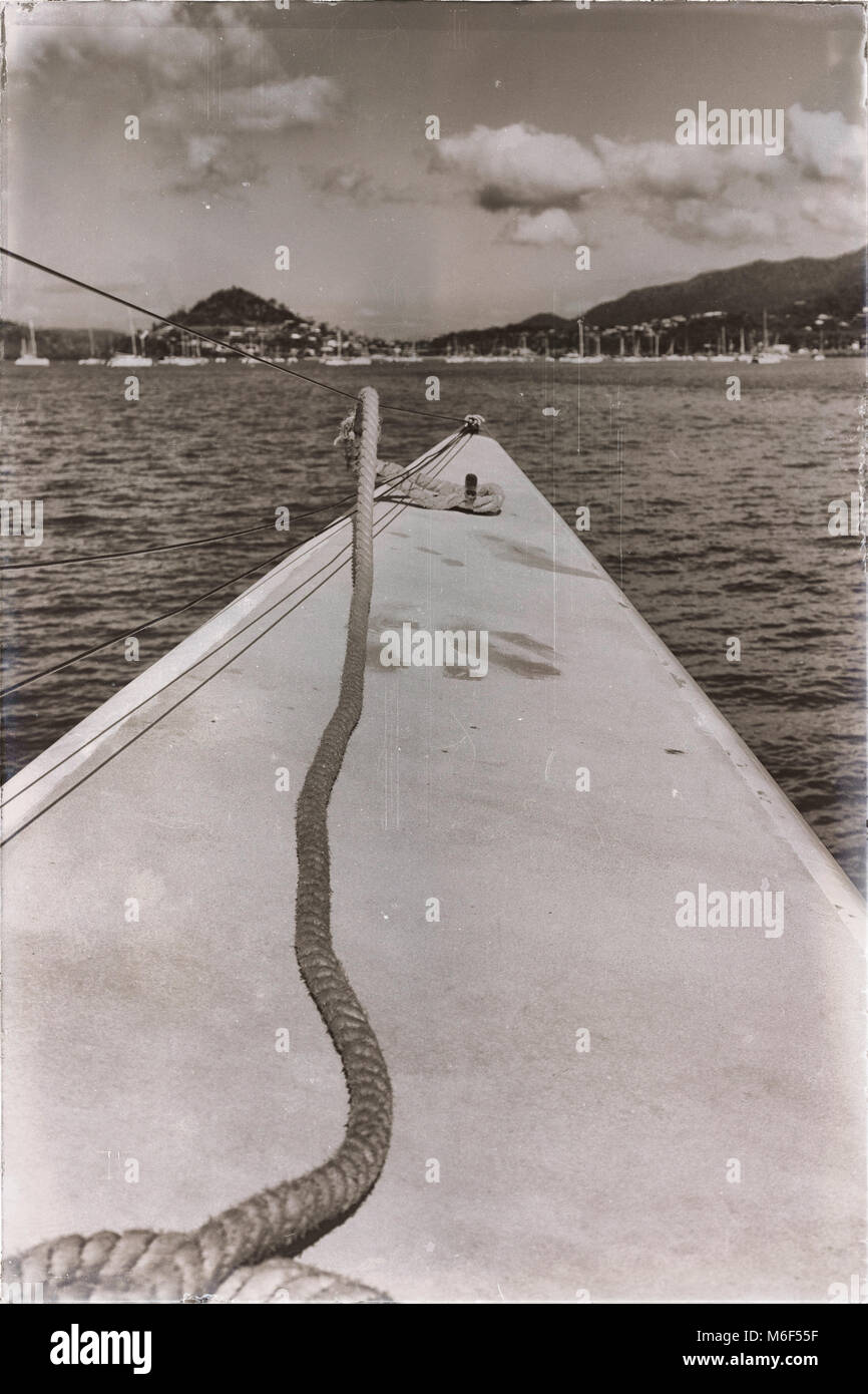 in australian catamaran a old rope in the sky like abstract concept ...