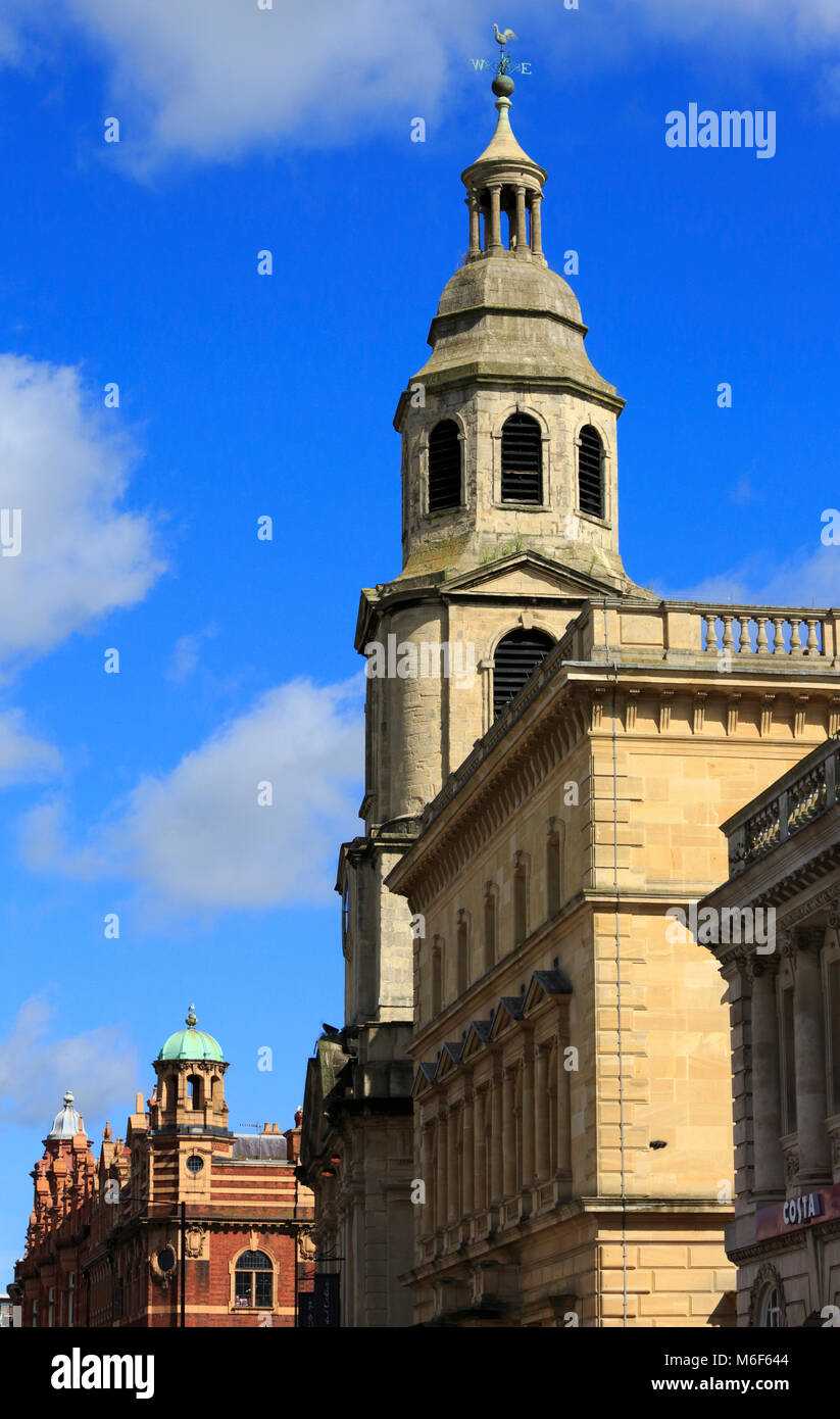 Architecture in the centre of the City Of Worcester, Worcester ...