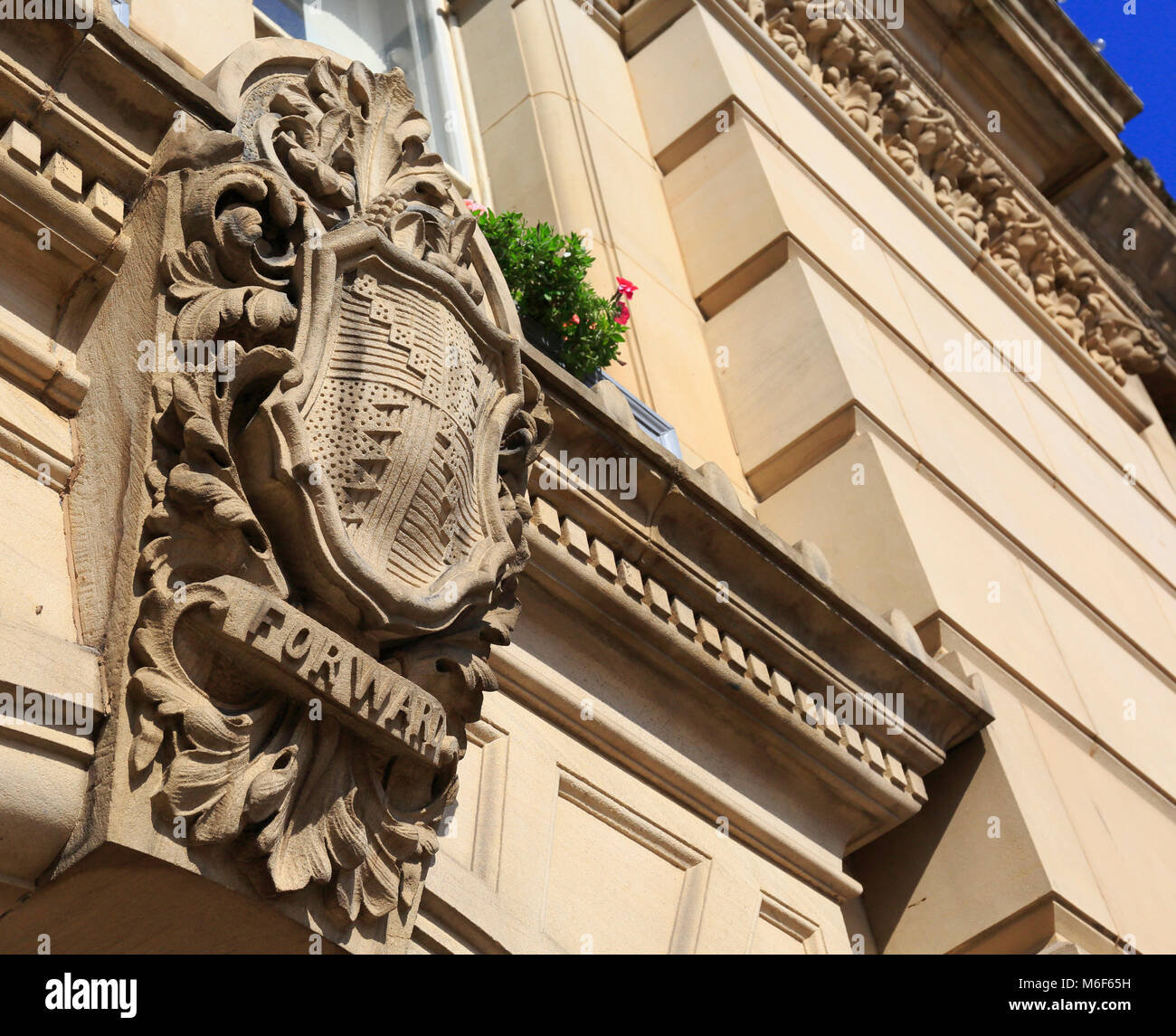 Forward - Birmingham's motto engraved, Birmingham, England, Europe ...