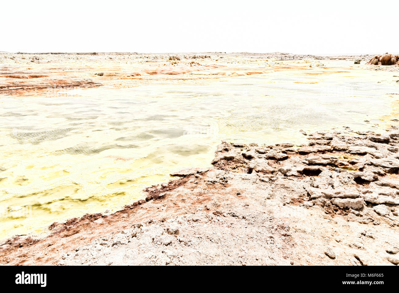 in danakil ethiopia africa the volcanic depression of dallol Stock ...