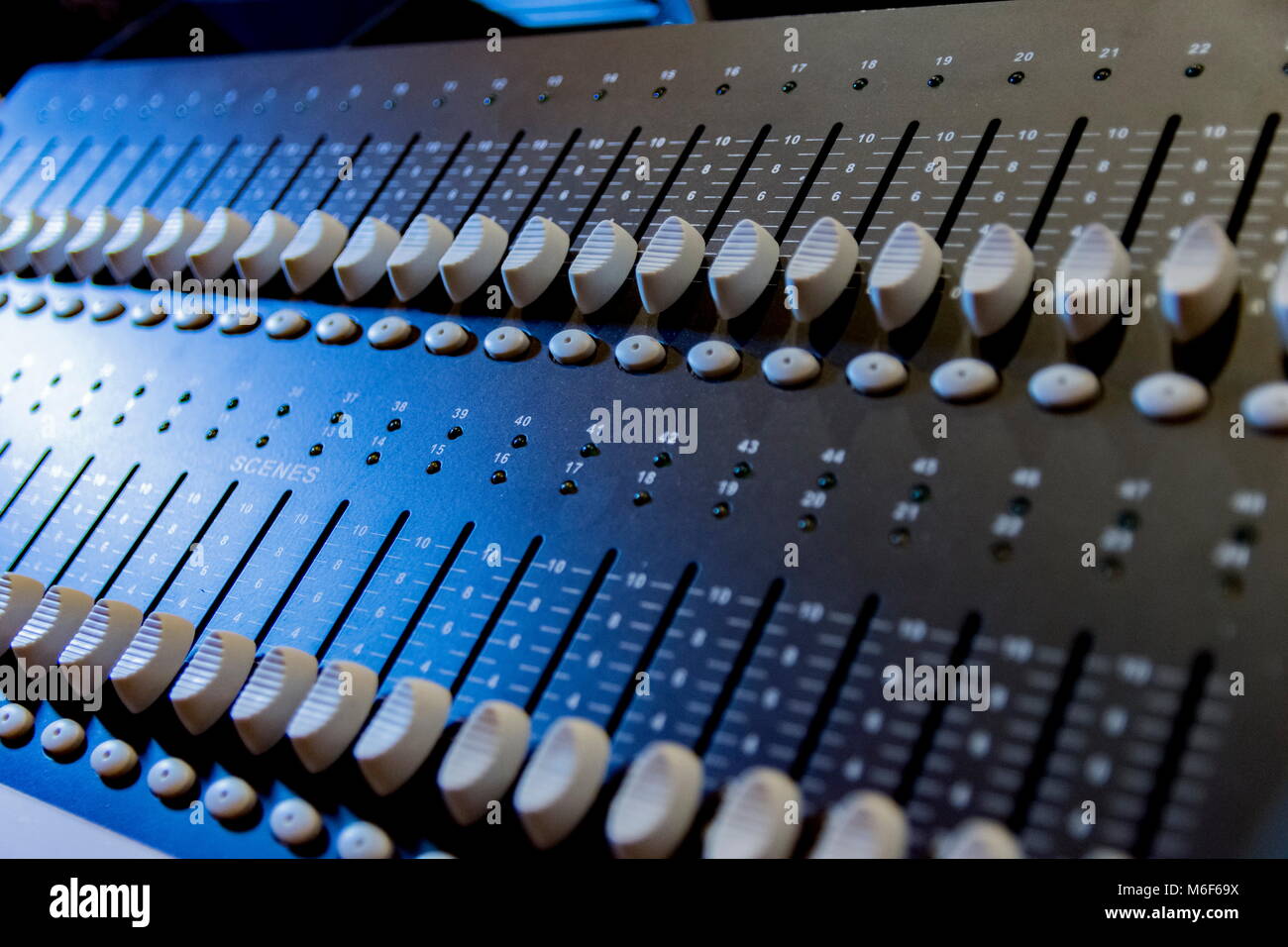 view of a sound mixer while concert Stock Photo - Alamy