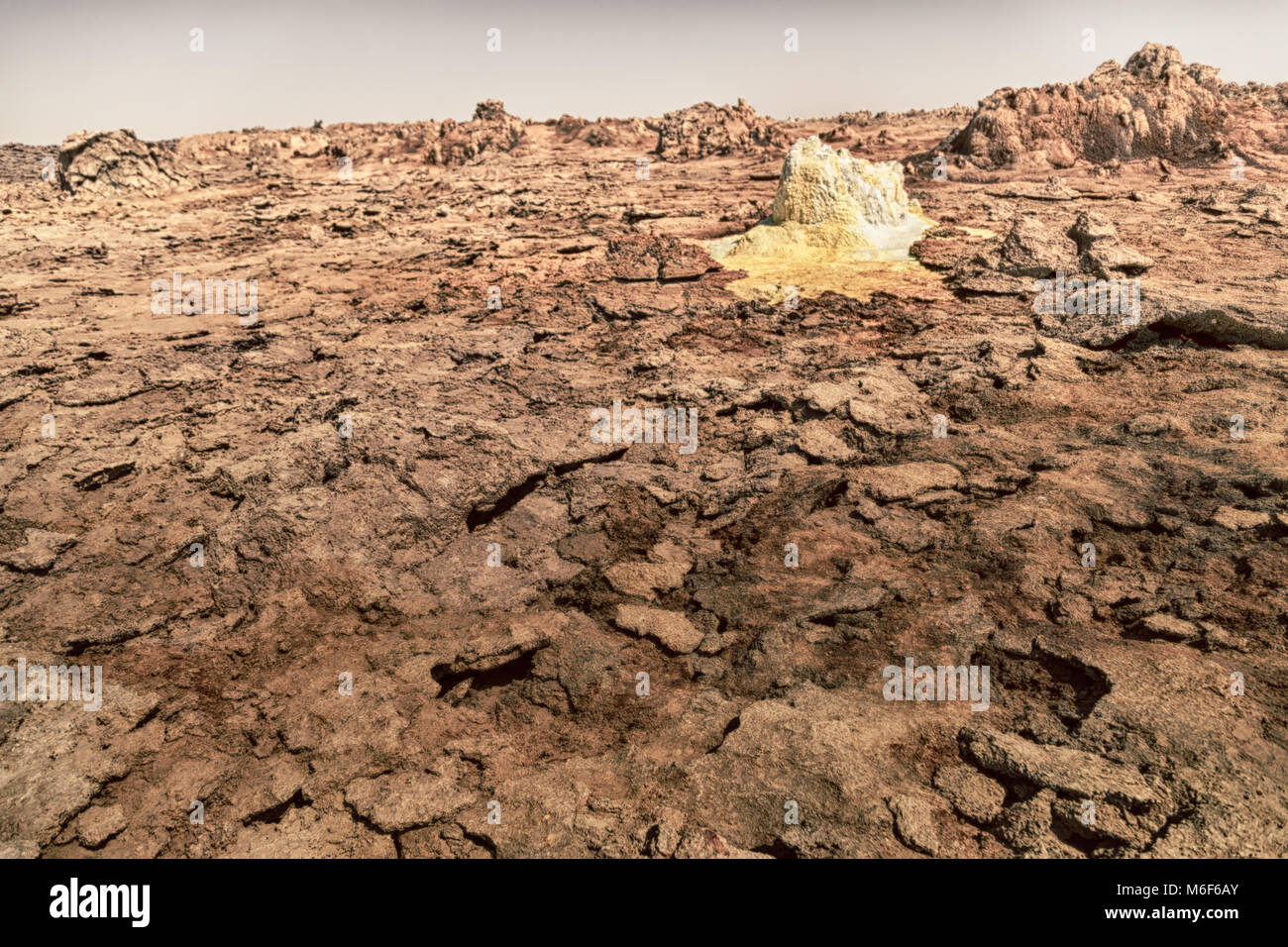 in danakil ethiopia africa the volcanic depression of dallol lake and ...