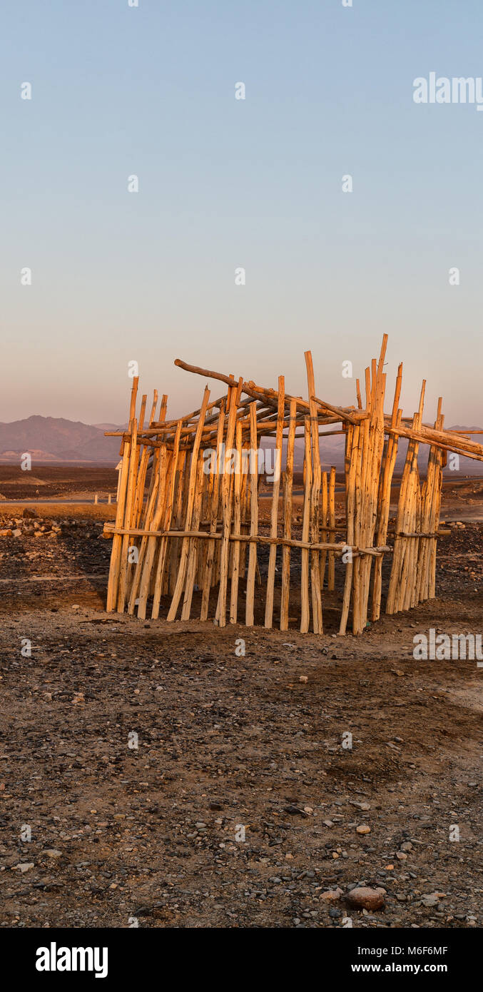 in ethiopia africa the poor house of people in the desert of stone ...