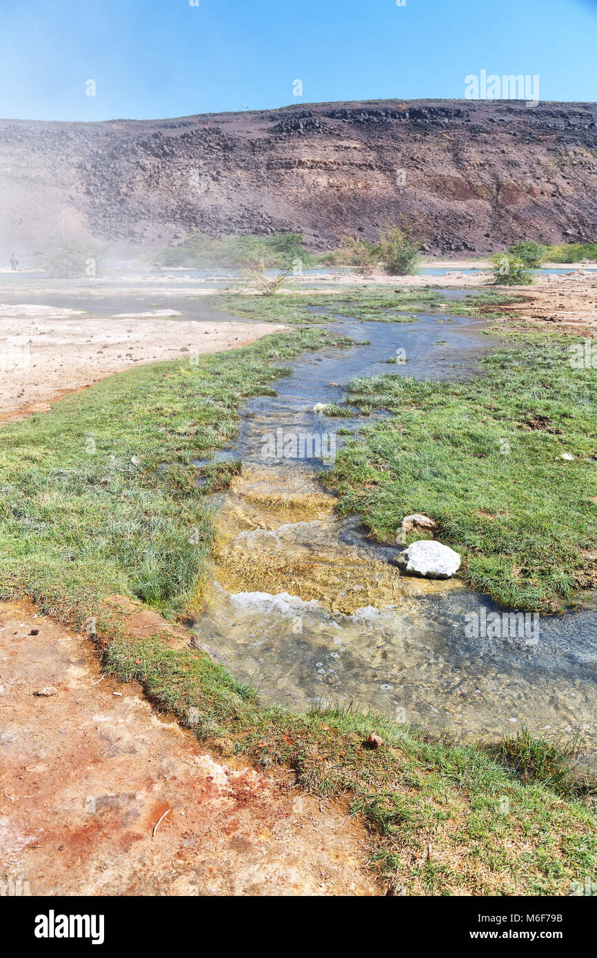 in danakil ethiopia africa the volcanic depression of dallol and pole ...