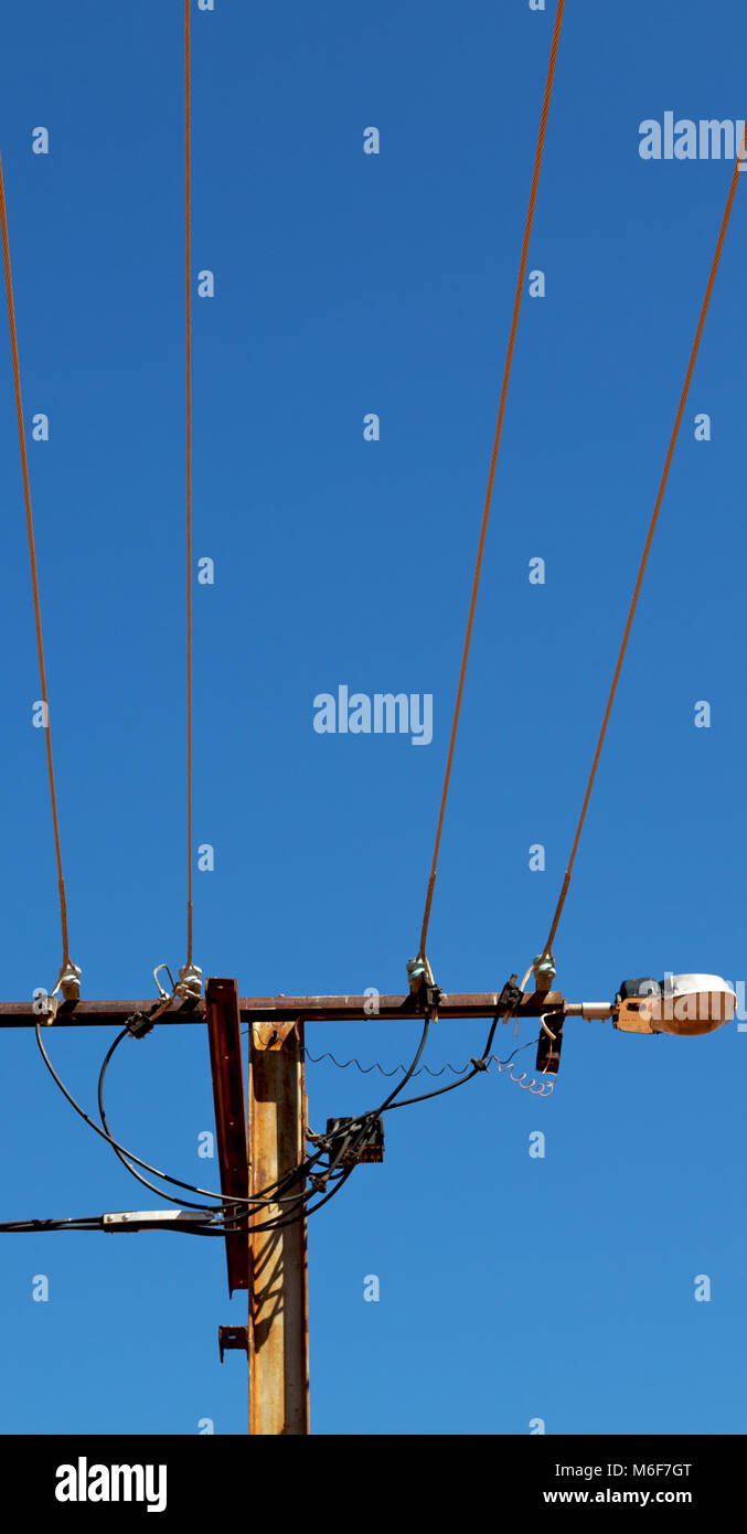 in australia the concept of power line with electrical pole in the ...