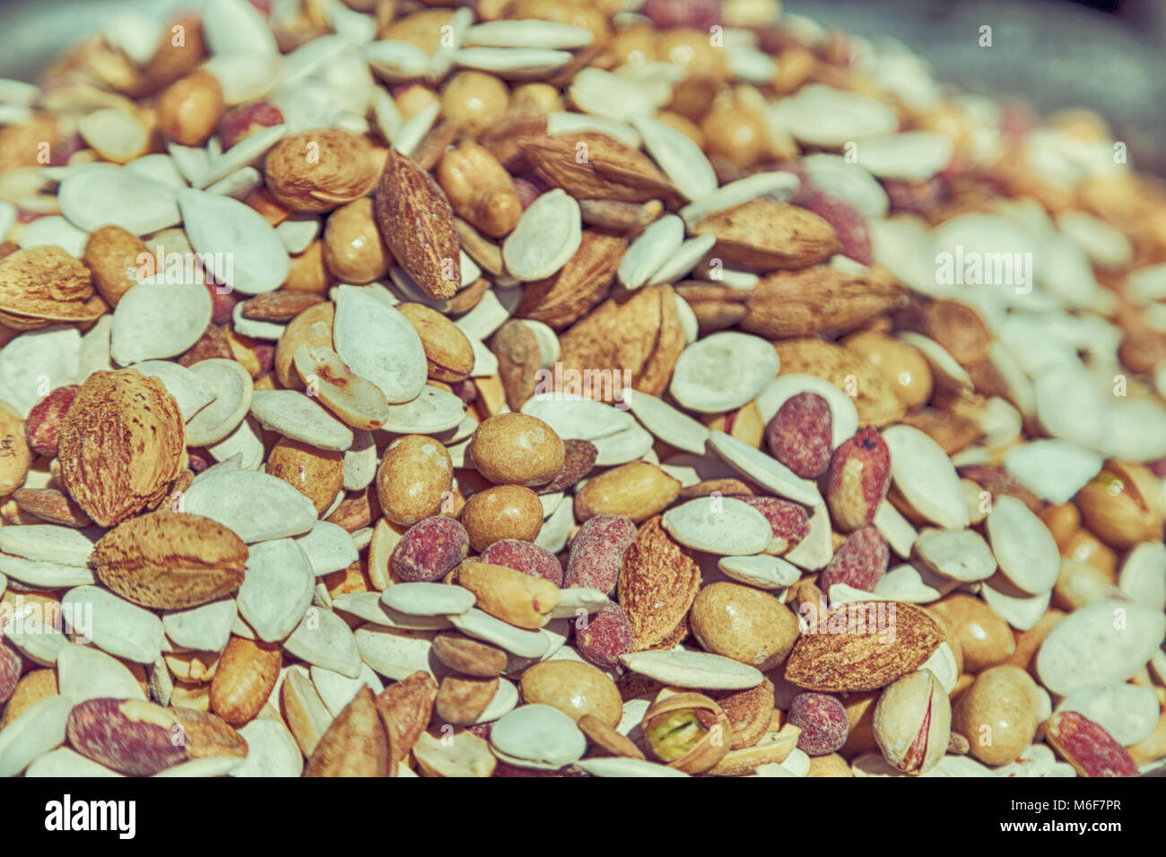abstract background texture of the dried fruits in the market concept ...