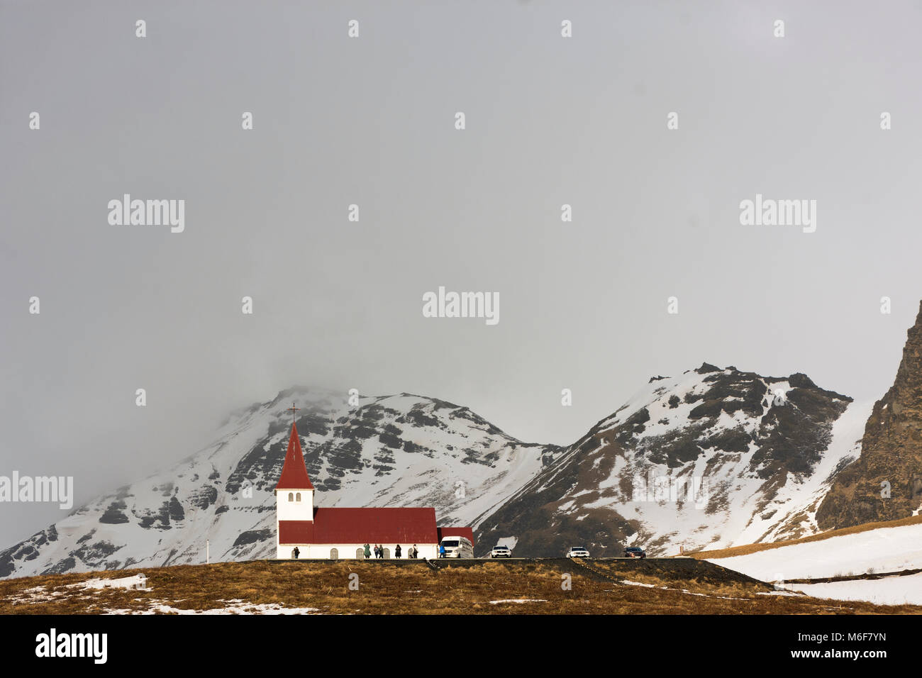 Icelandic Church at Vik, Southern Iceland Stock Photo - Alamy