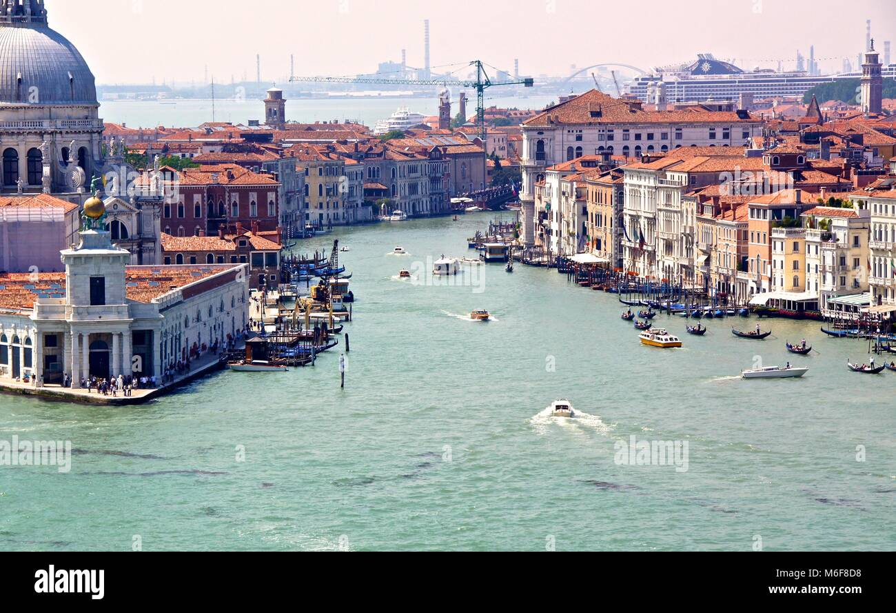 Venice italy Grand Canal entry Stock Photo - Alamy