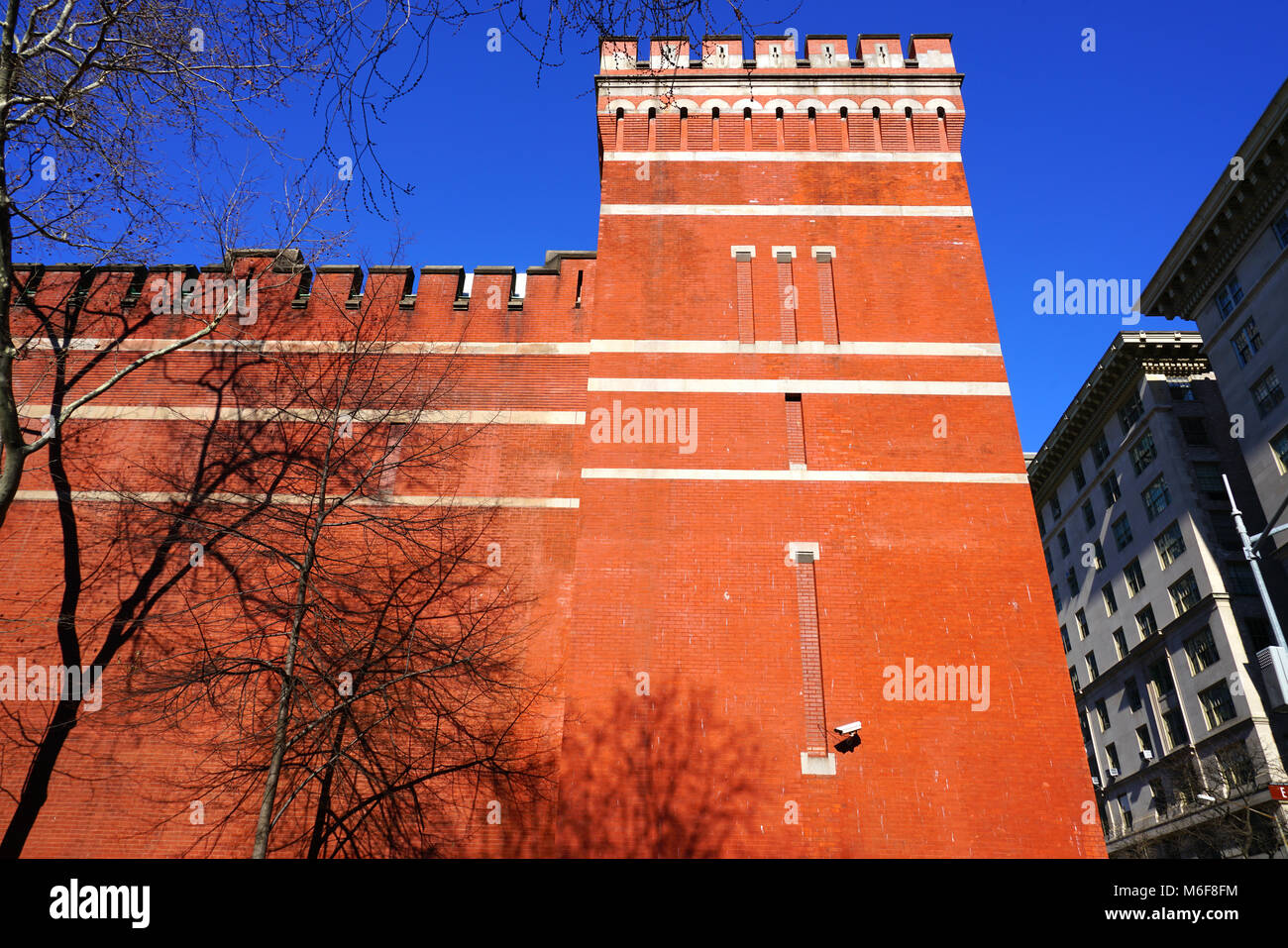 Exterior view of the Seventh Regiment Armory (Park Avenue Armory), a ...
