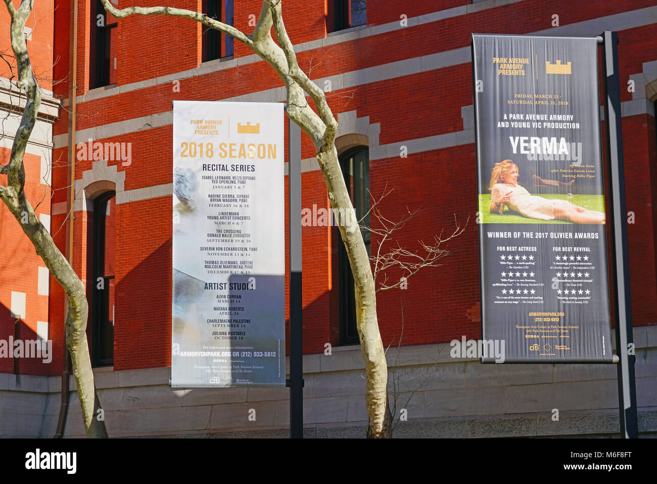 Exterior view of the Seventh Regiment Armory (Park Avenue Armory), a ...