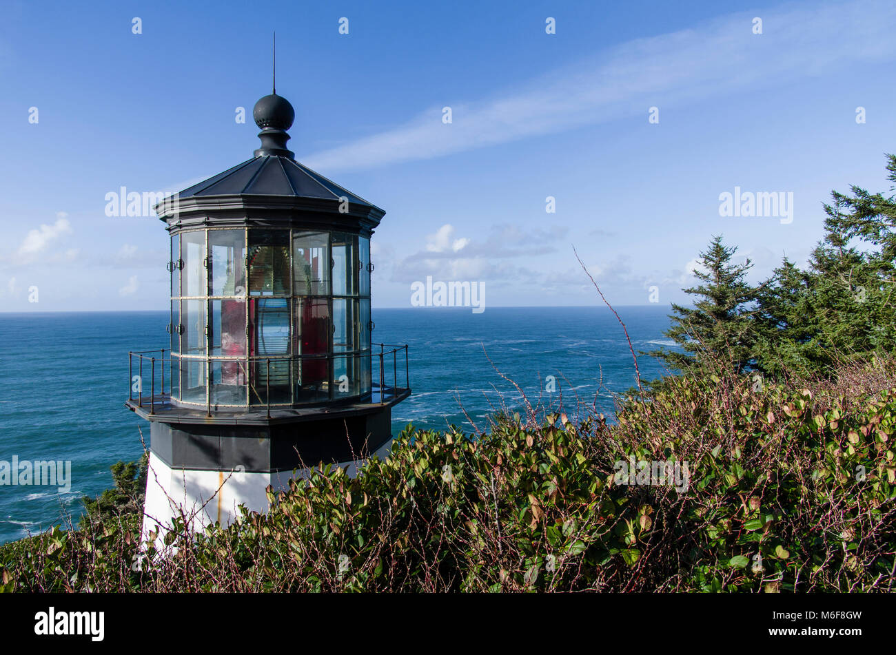 The Cape Meares Lighthouse was built in 1890 and operated until 1963 ...