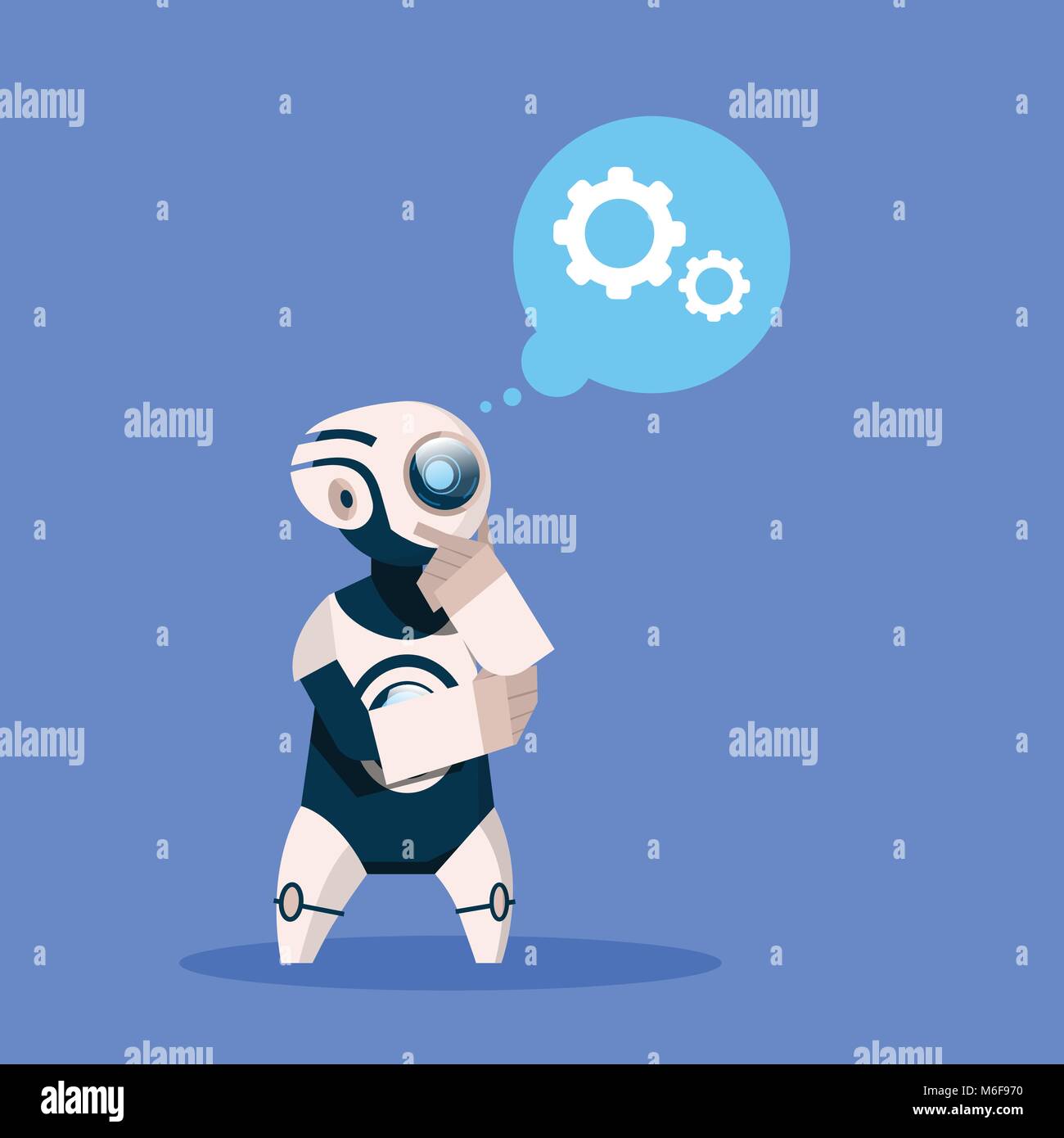 Ai humanoid robot thinking hi-res stock photography and images - Alamy