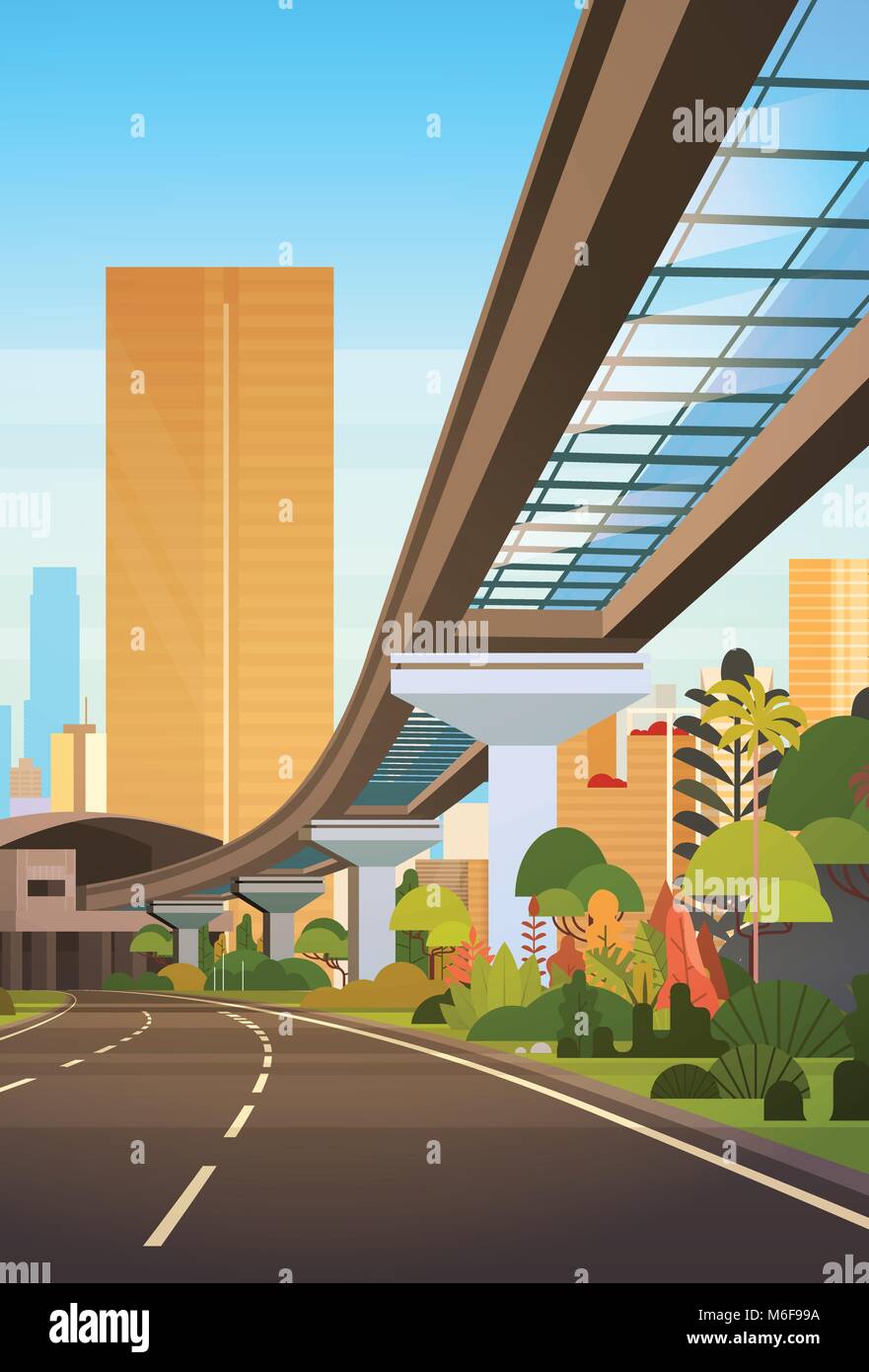 Panoramic train view Stock Vector Images - Alamy