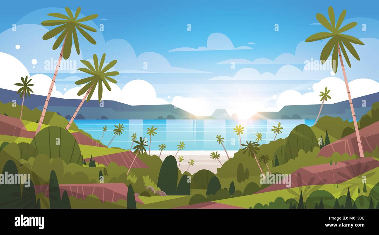 Resort view Stock Vector Images - Alamy