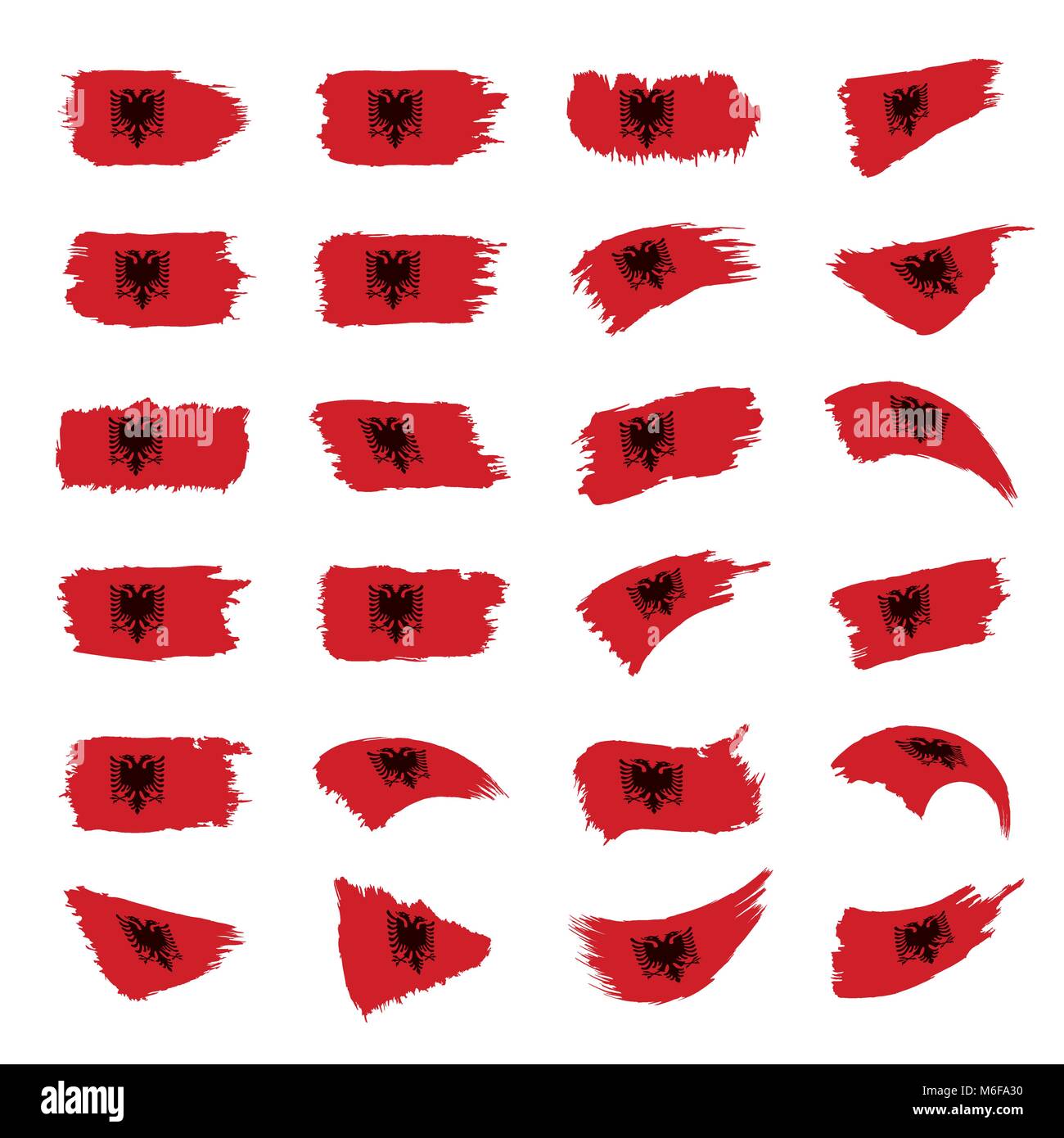 Albania flag, vector illustration Stock Vector Image & Art - Alamy