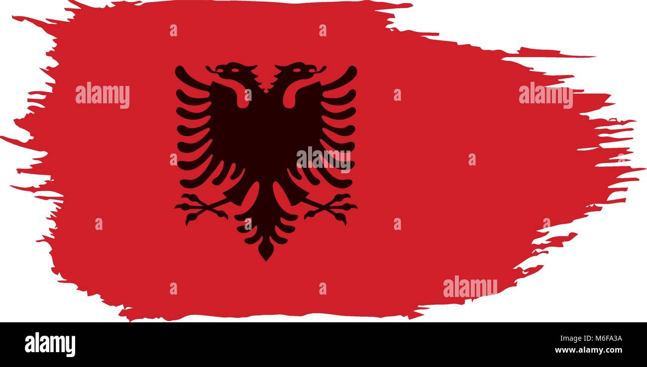 Albania flag, vector illustration Stock Vector Image & Art - Alamy