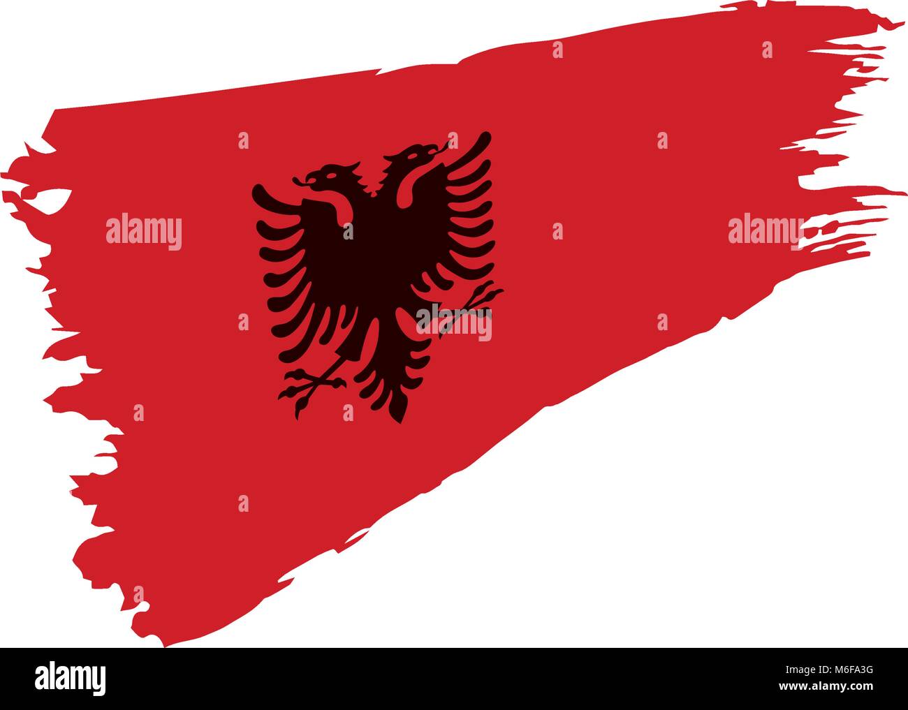 Albania flag, vector illustration Stock Vector Image & Art - Alamy