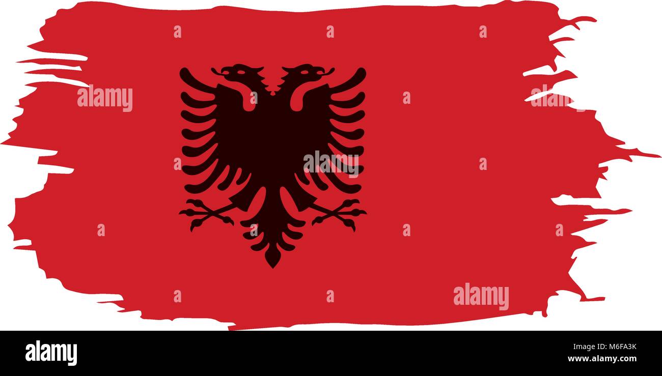 Albanian flag vector drawing hi-res stock photography and images - Alamy